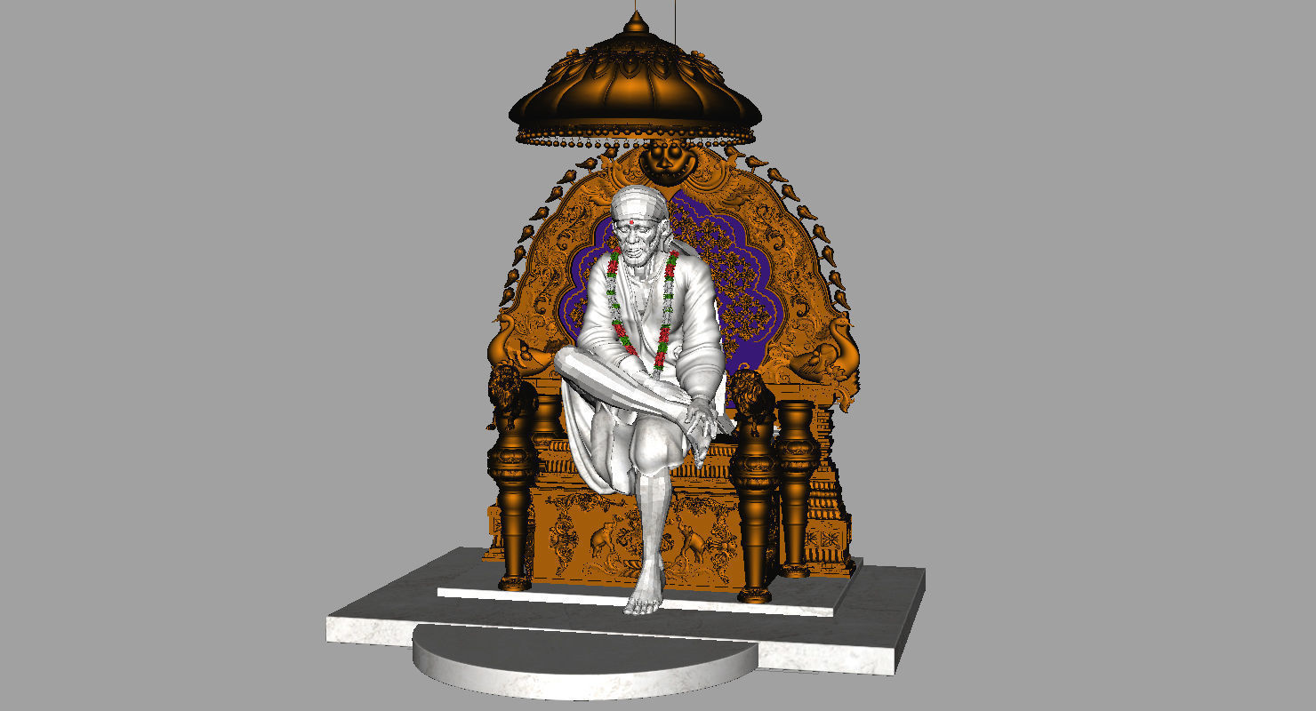 shirdi sai baba 3d model 3D model | CGTrader