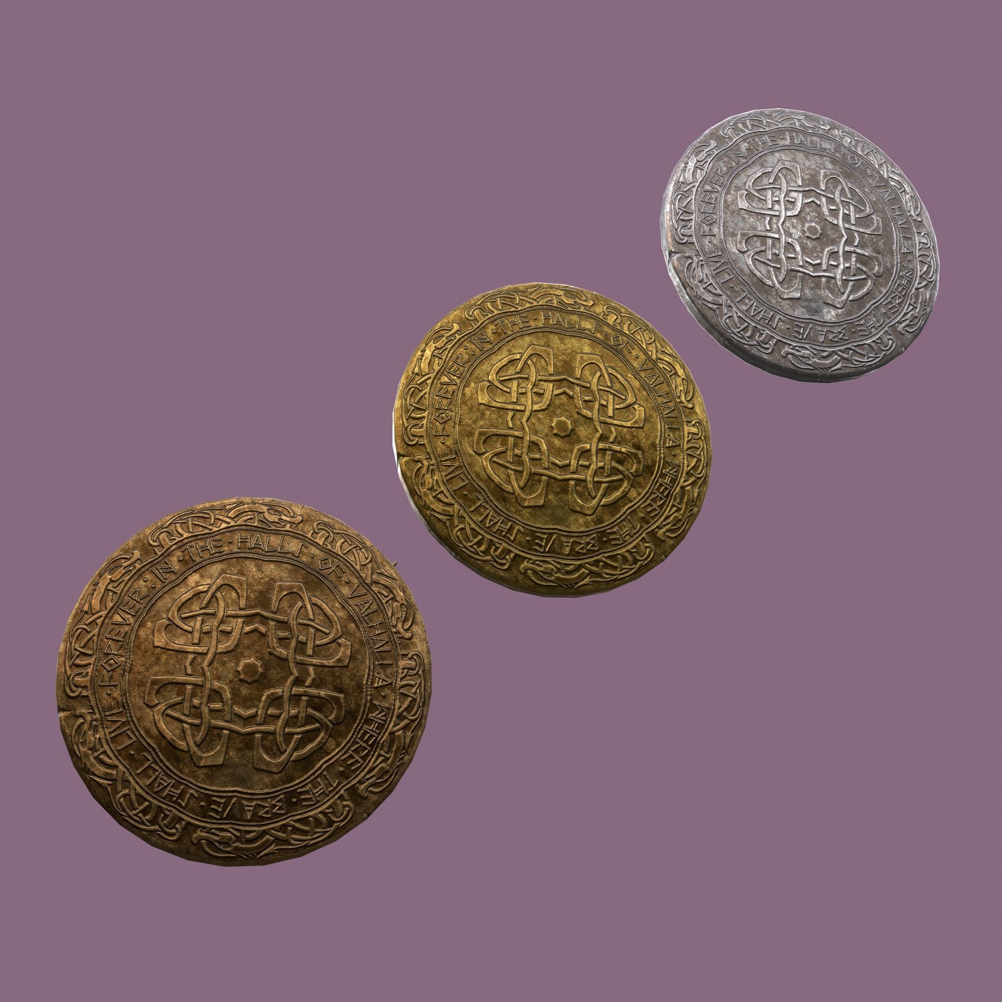 Medieval Pin Design Two 3D model | CGTrader