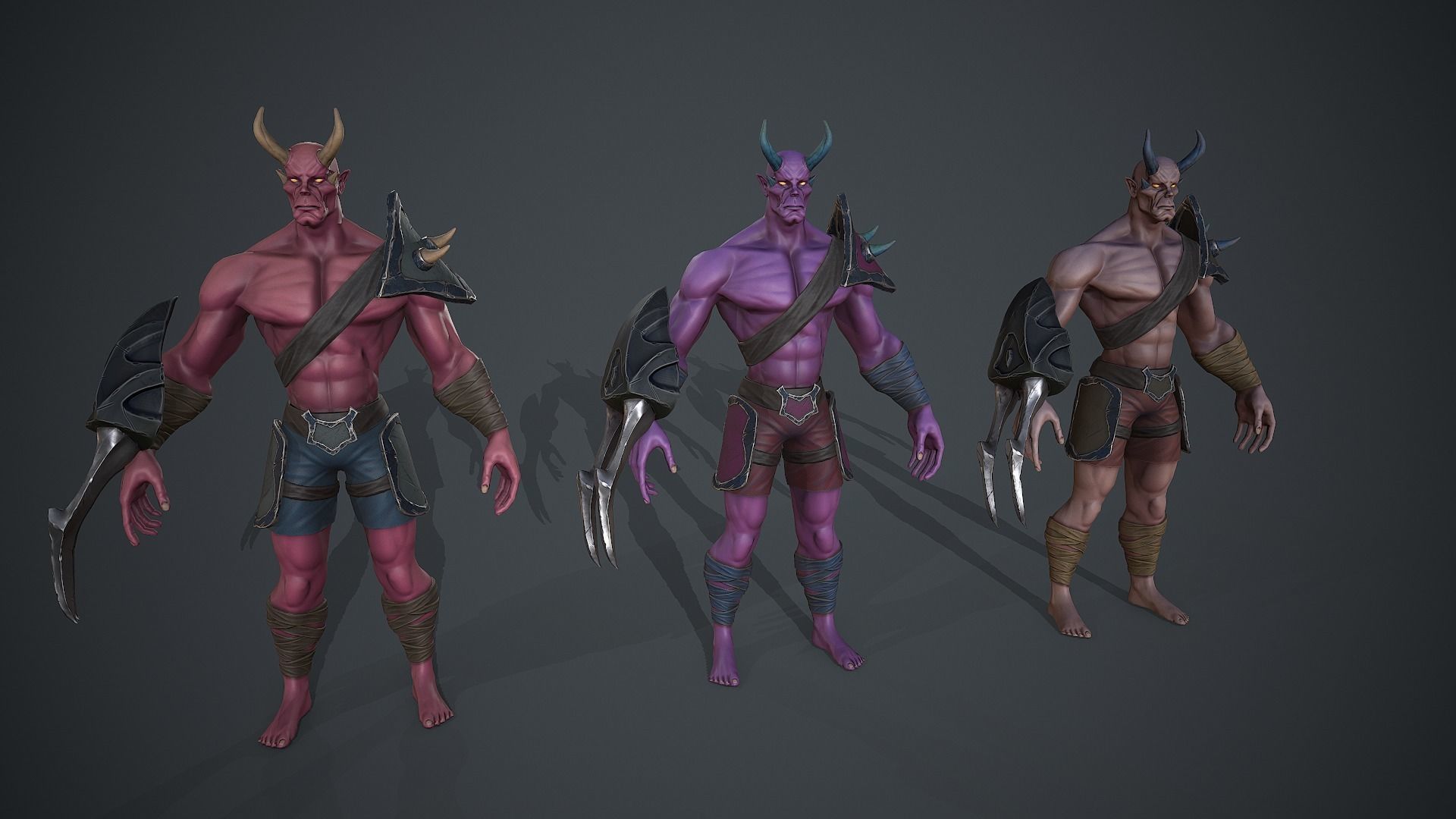 3D model Hell Fighter VR / AR / low-poly rigged | CGTrader