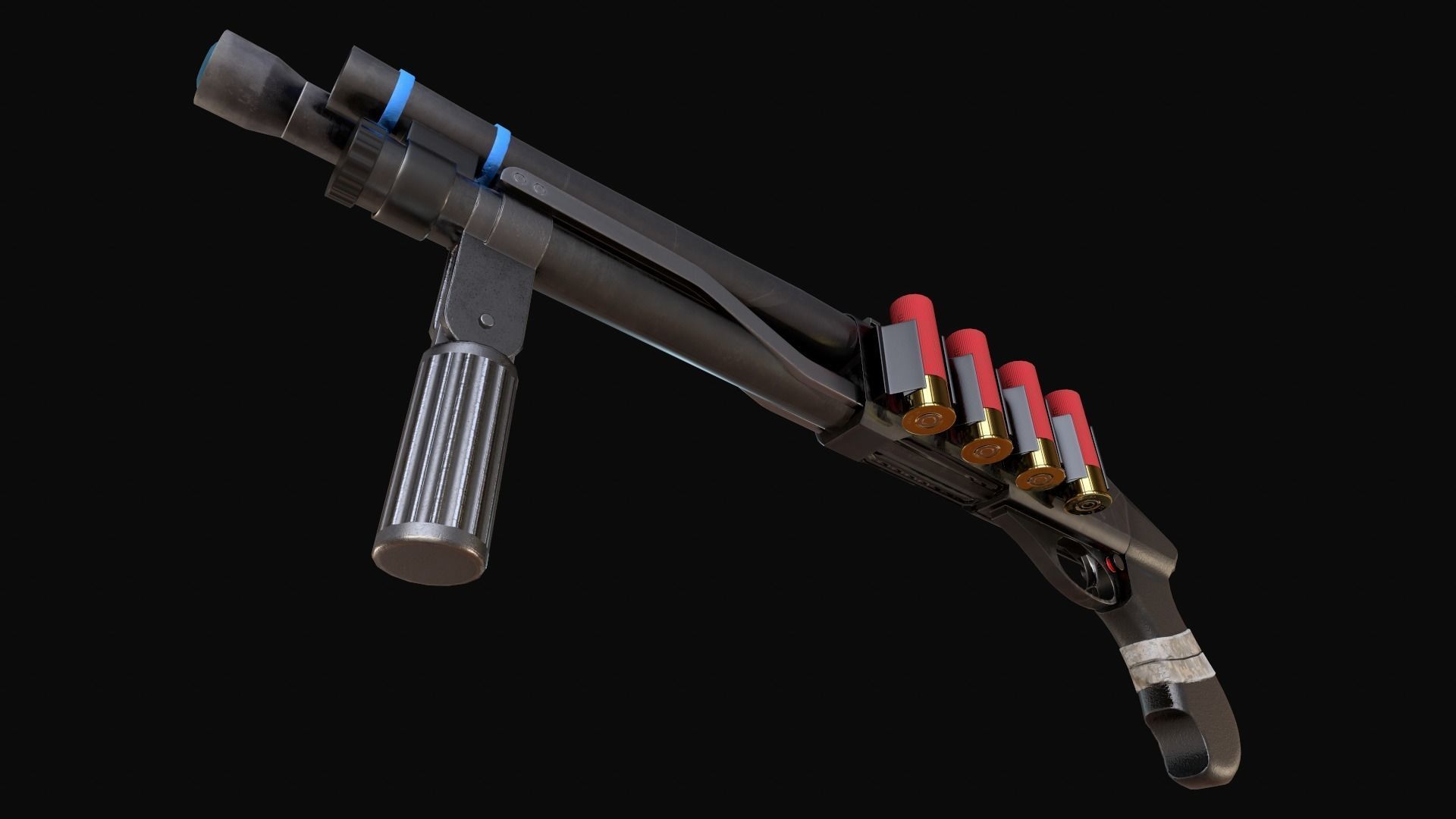 Shotgun Gun - Asset free VR / AR / low-poly 3D model | CGTrader