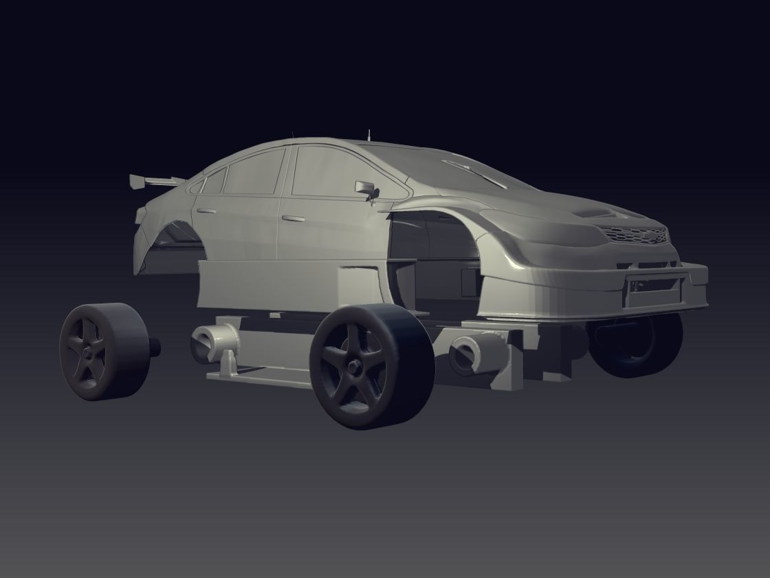 Chevrolet Cruze 2018 tc 2000 free 3D model 3D printable | CGTrader