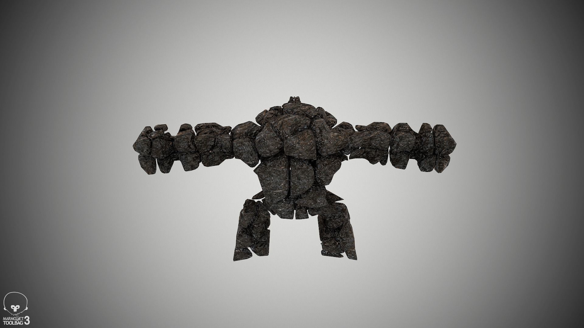 3D model Rock Golem VR / AR / low-poly rigged | CGTrader