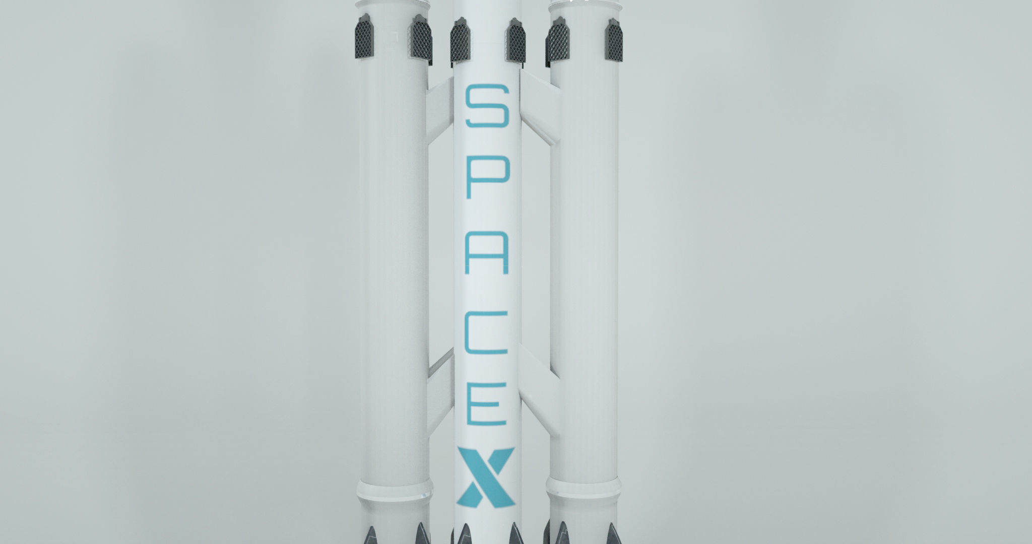 Falcon 9 Heavy LowPoly Model free VR / AR / low-poly 3D model | CGTrader
