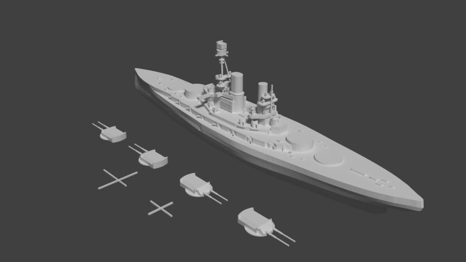 SMS Bayern 3D model 3D printable | CGTrader