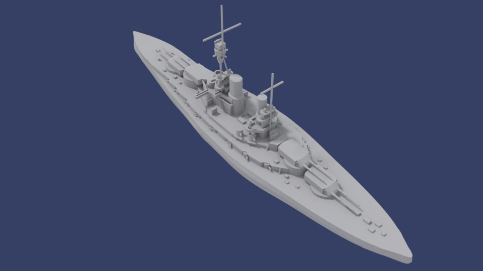 SMS Bayern 3D model 3D printable | CGTrader