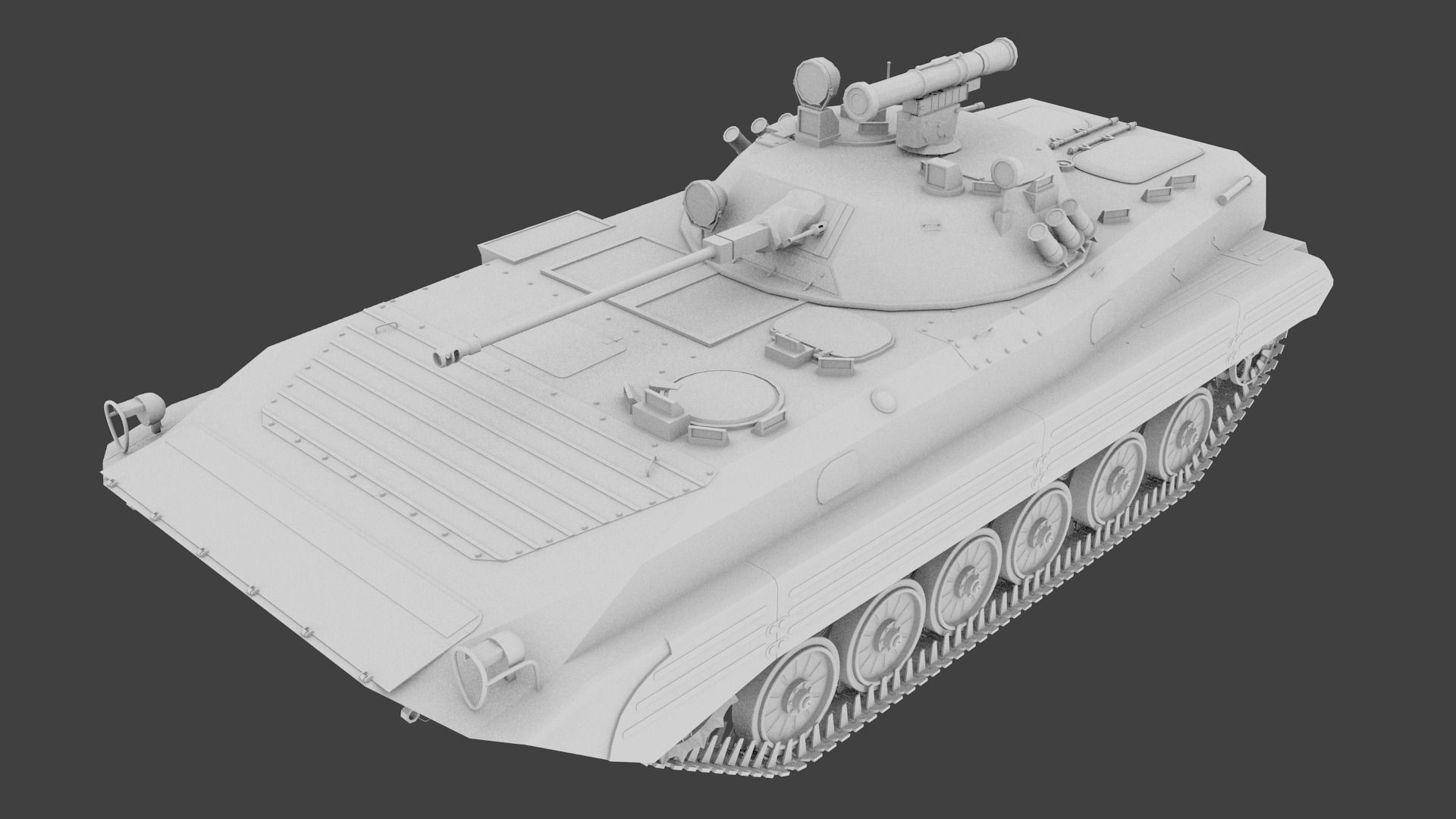 BMP-2 military tank 3D model | CGTrader