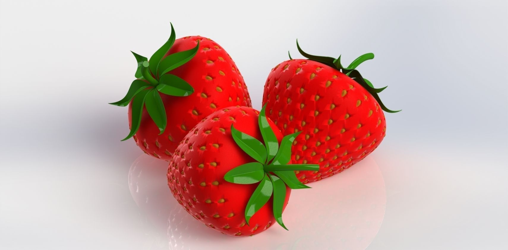 STRAWBERRY FRESA 3D Model rigged .sldprt .sldasm .slddrw - CGTrader.com