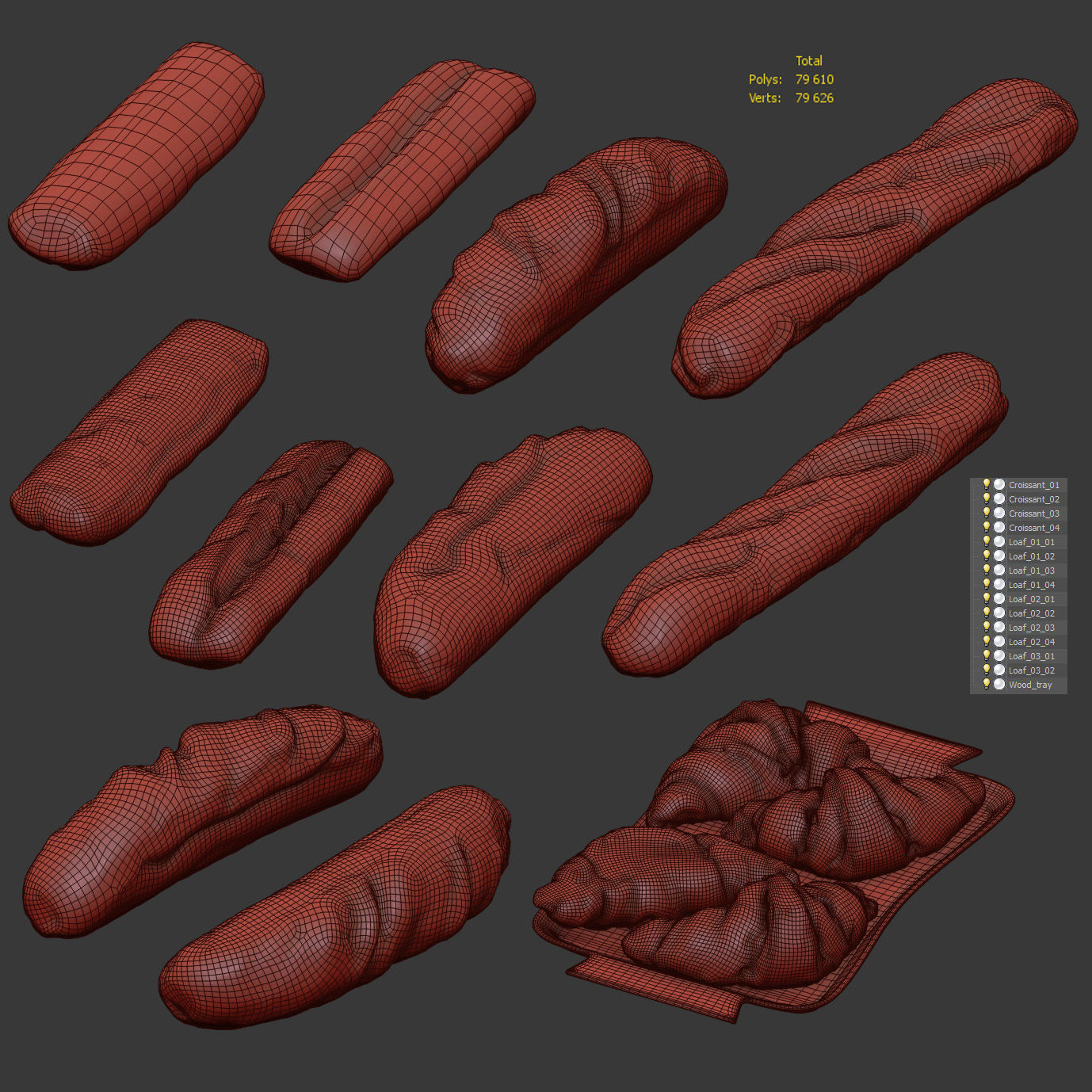 3D model Bakery Set v2 VR / AR / low-poly | CGTrader