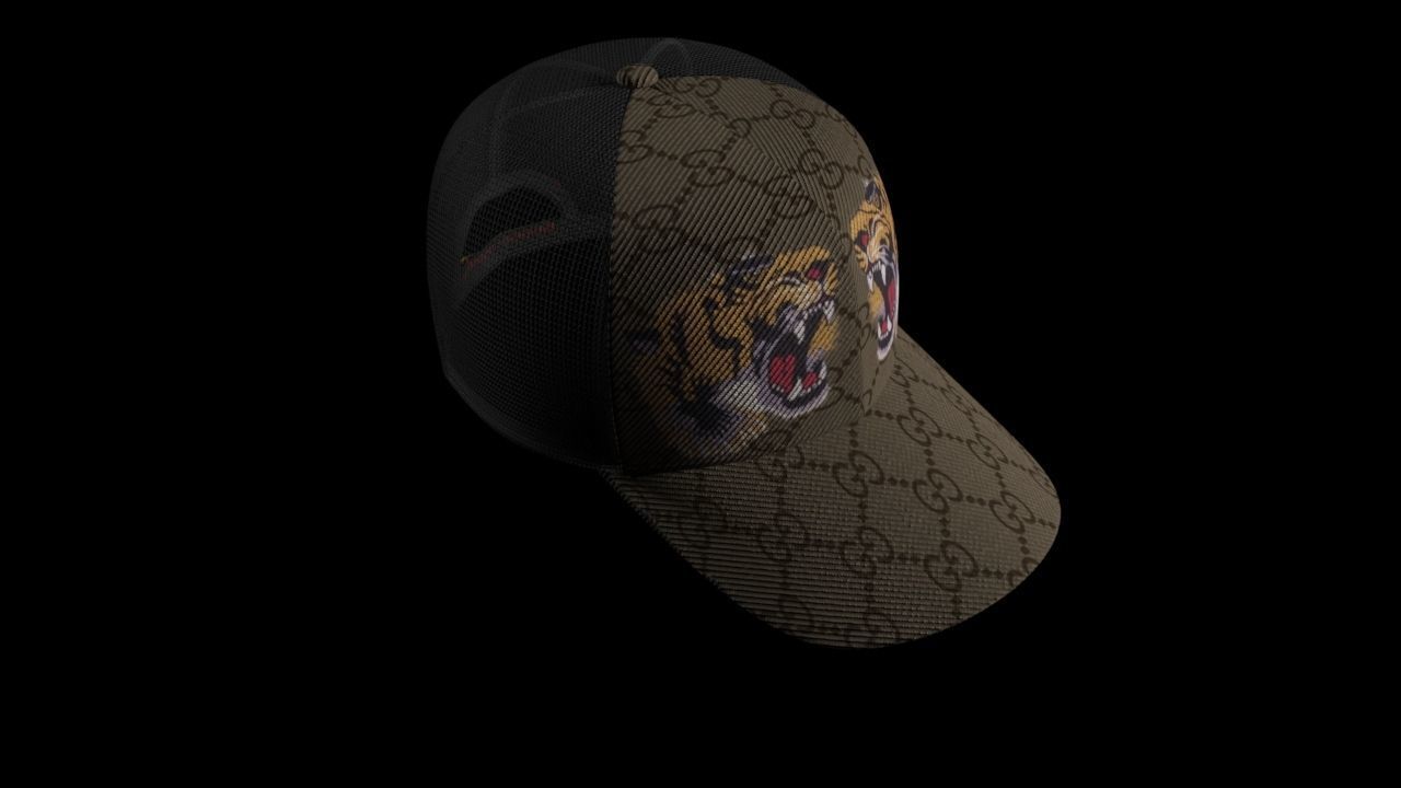Gucci Cap 3D model | CGTrader