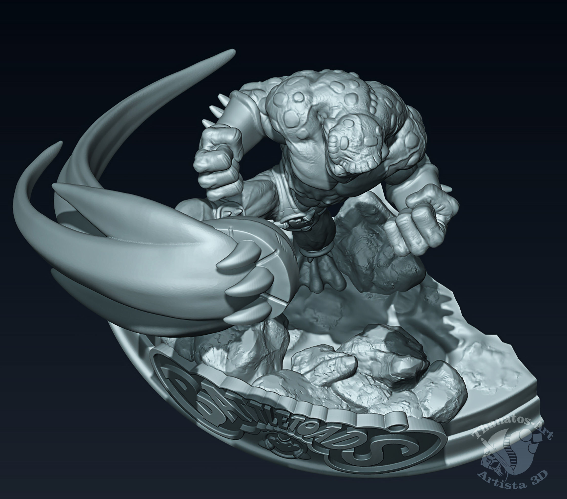 Battletoads Pimple Fan Art 3D model 3D printable | CGTrader
