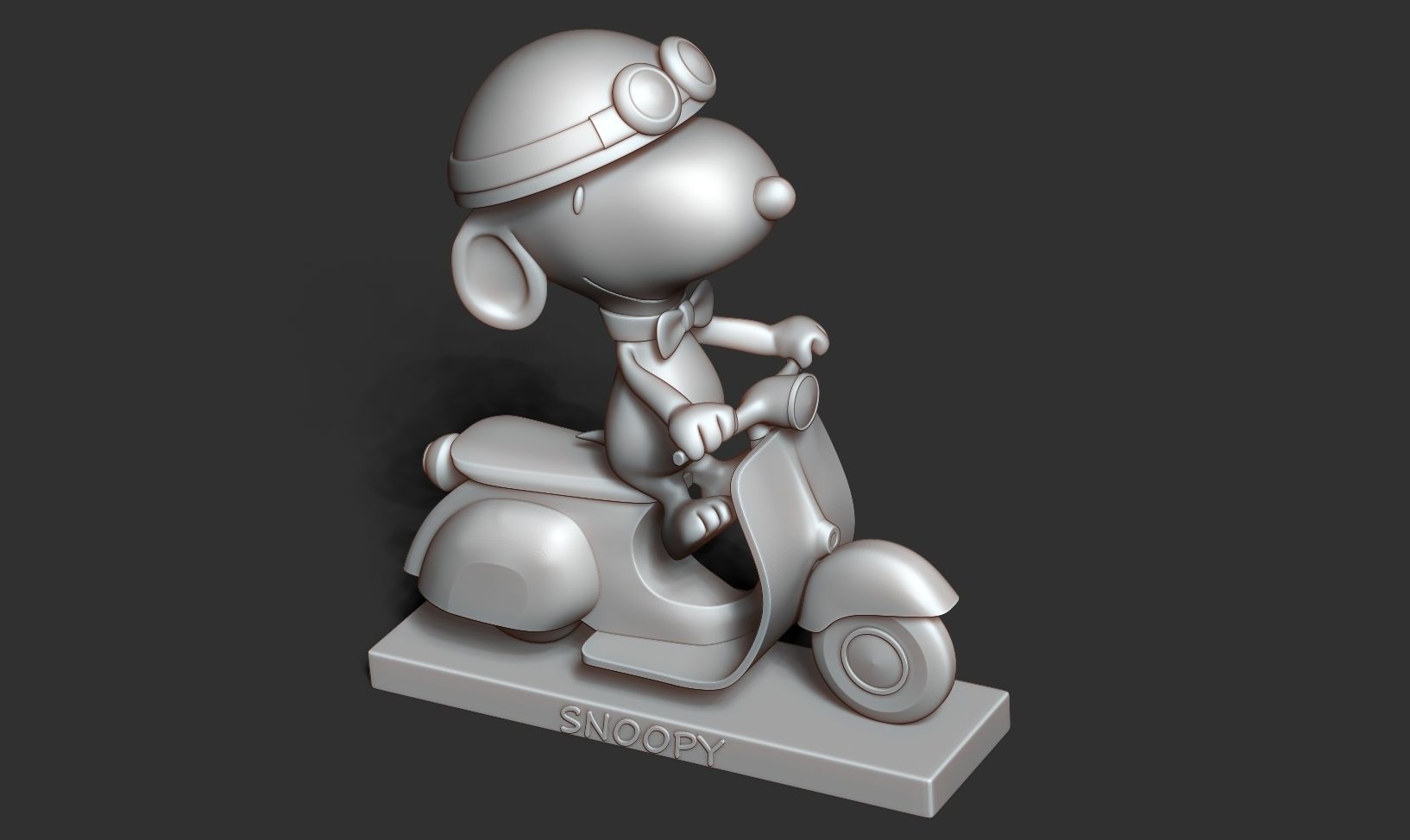 Snoopy Dog 3D model 3D printable | CGTrader