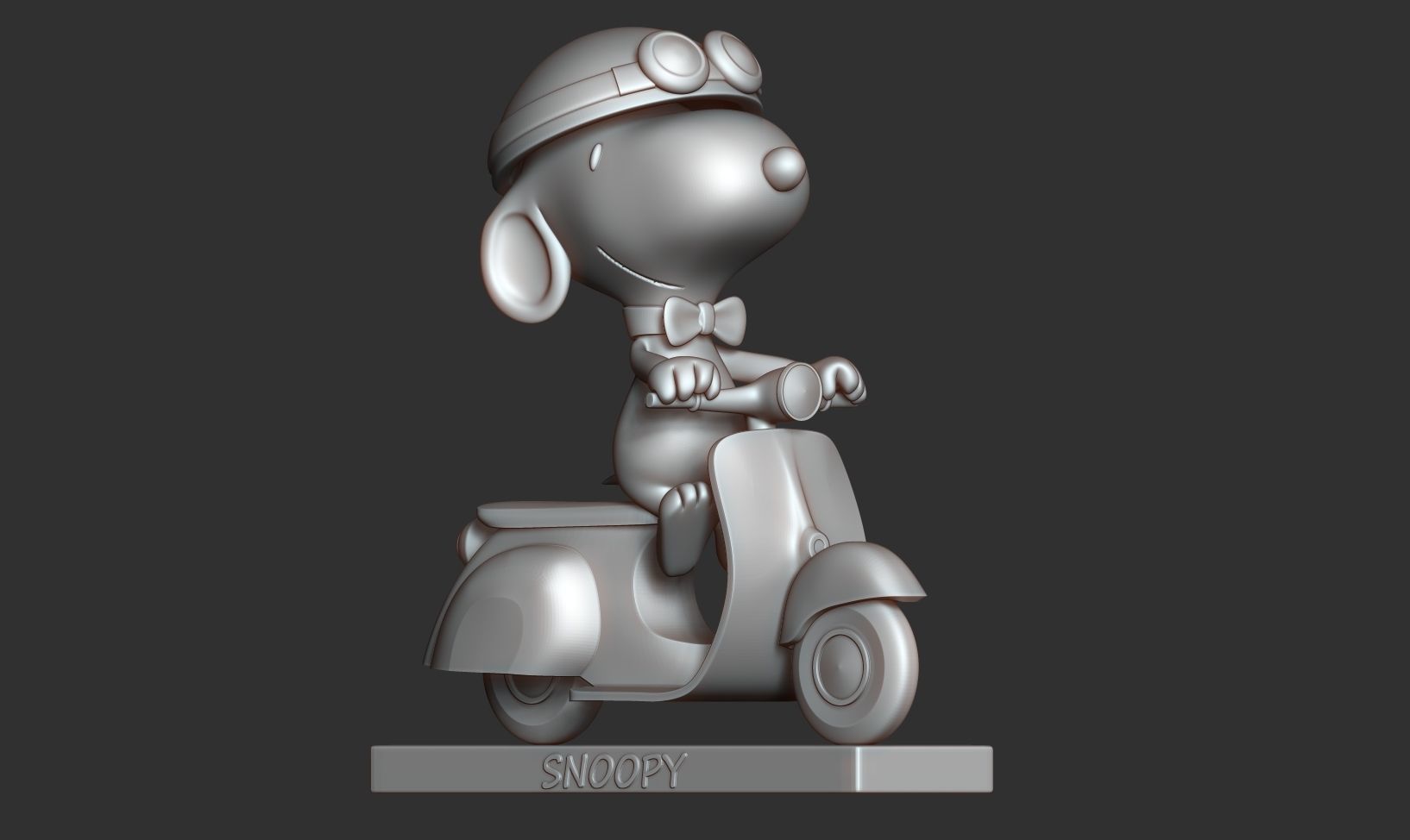 Snoopy Dog 3D model 3D printable | CGTrader