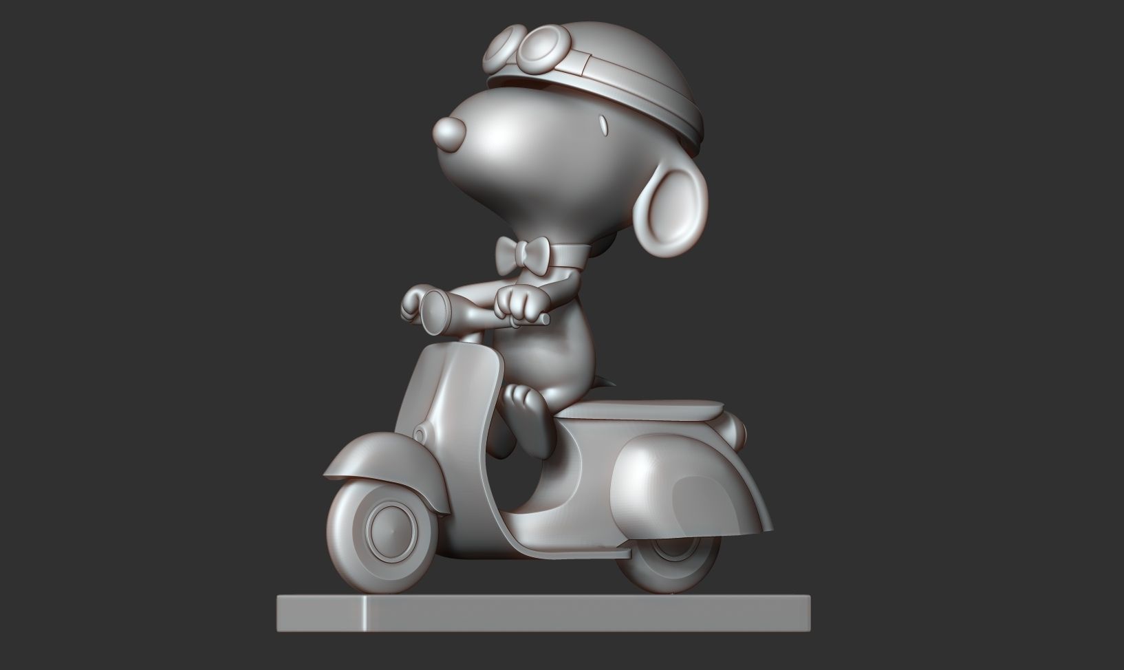 Snoopy Dog 3D model 3D printable | CGTrader