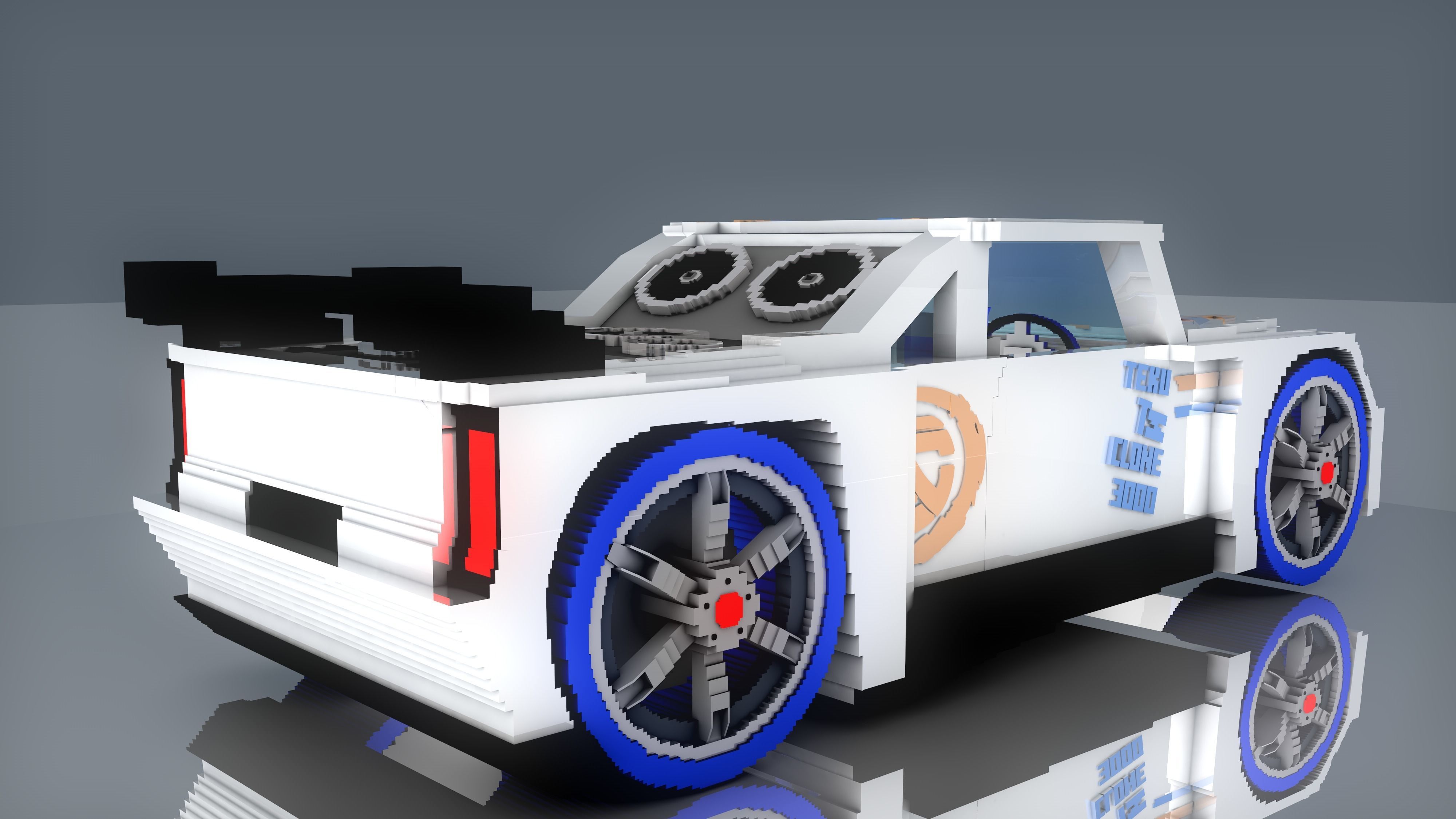 Minecraft Bassline Car 3D Model V1 free 3D model | CGTrader