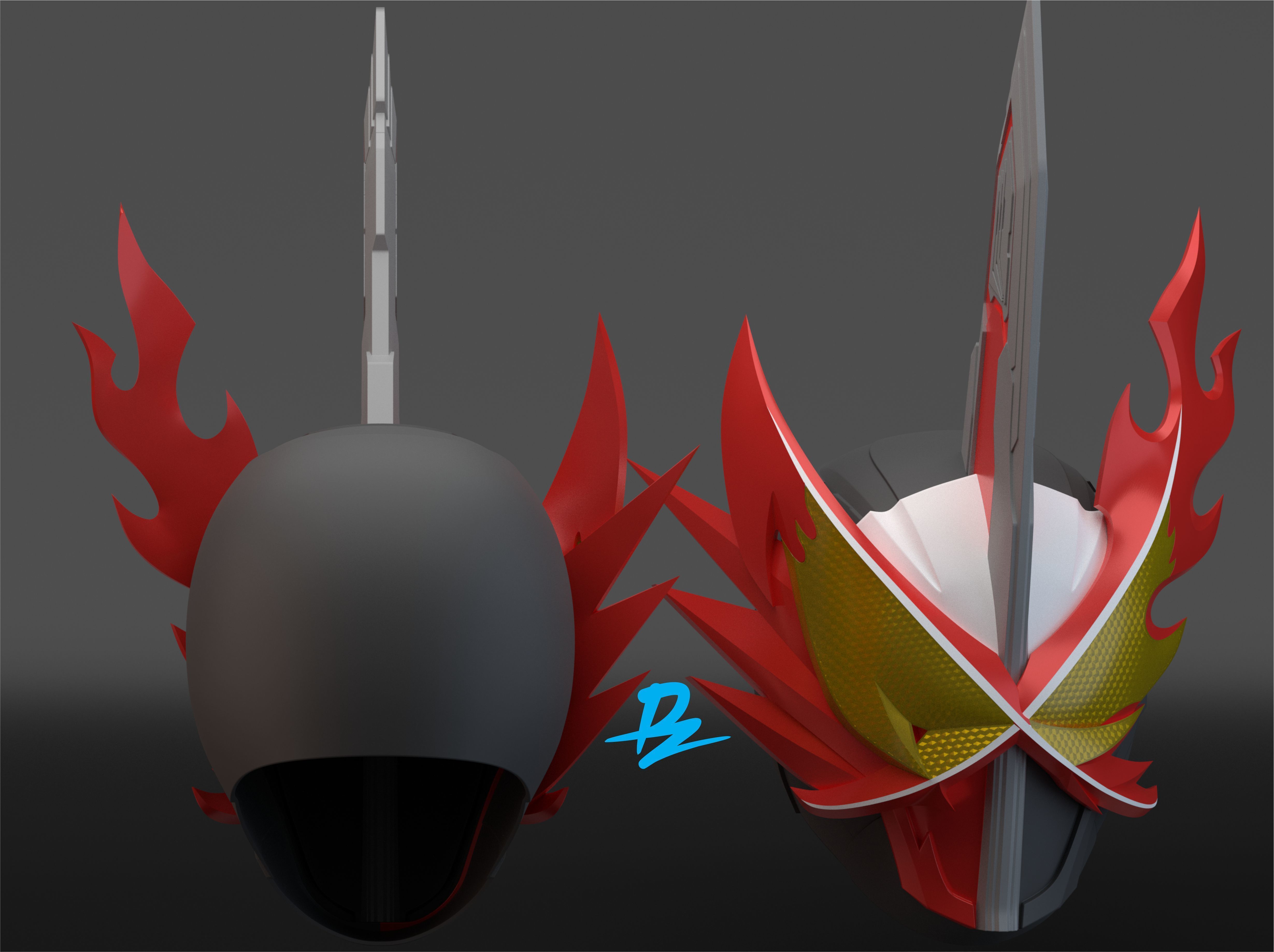 kamen rider Saber 3D model 3D printable | CGTrader