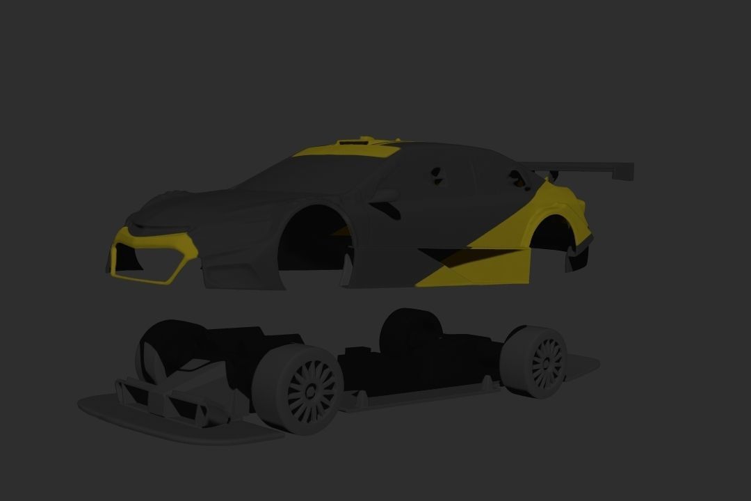 Stock Car 2018 free 3D model 3D printable | CGTrader