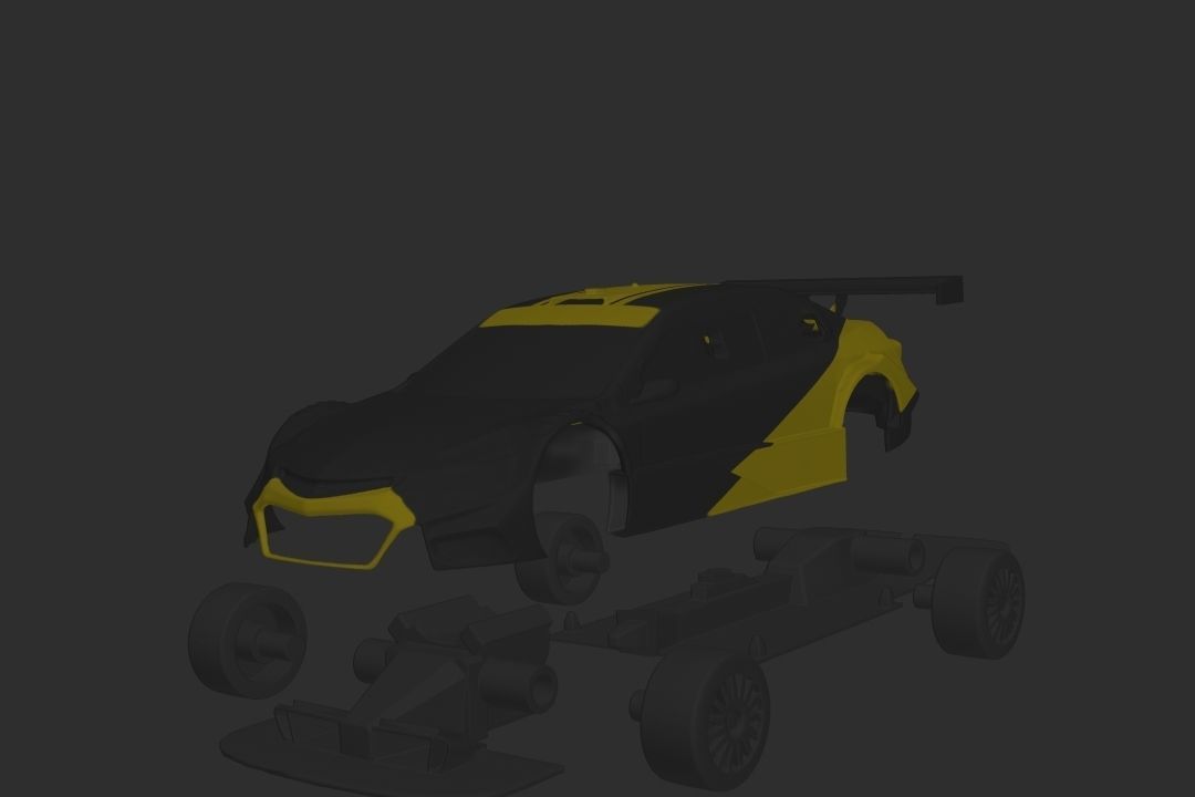 Stock Car 2018 free 3D model 3D printable | CGTrader