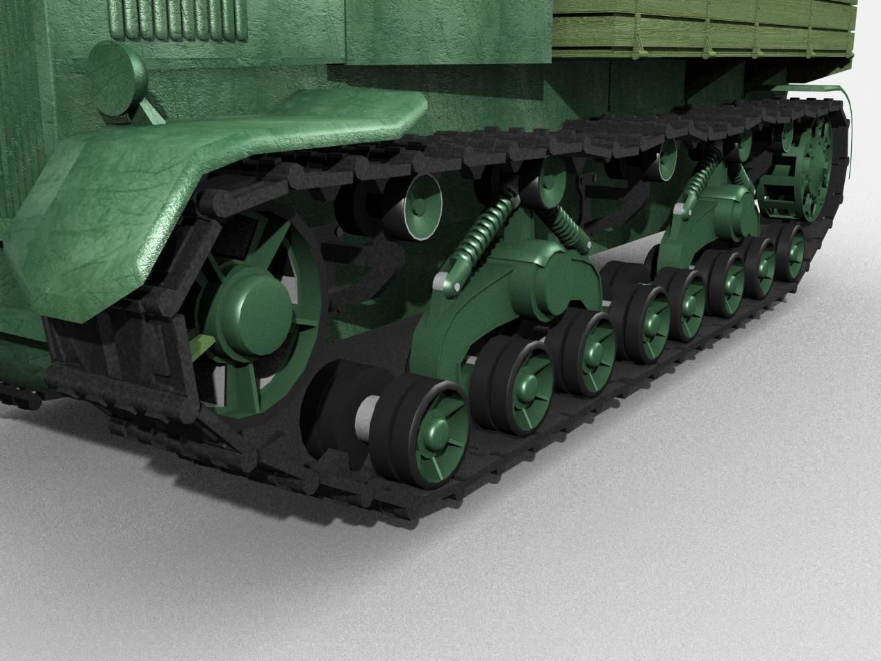 3D model Voroshilovech russian tank - russian tank VR / AR / low-poly ...