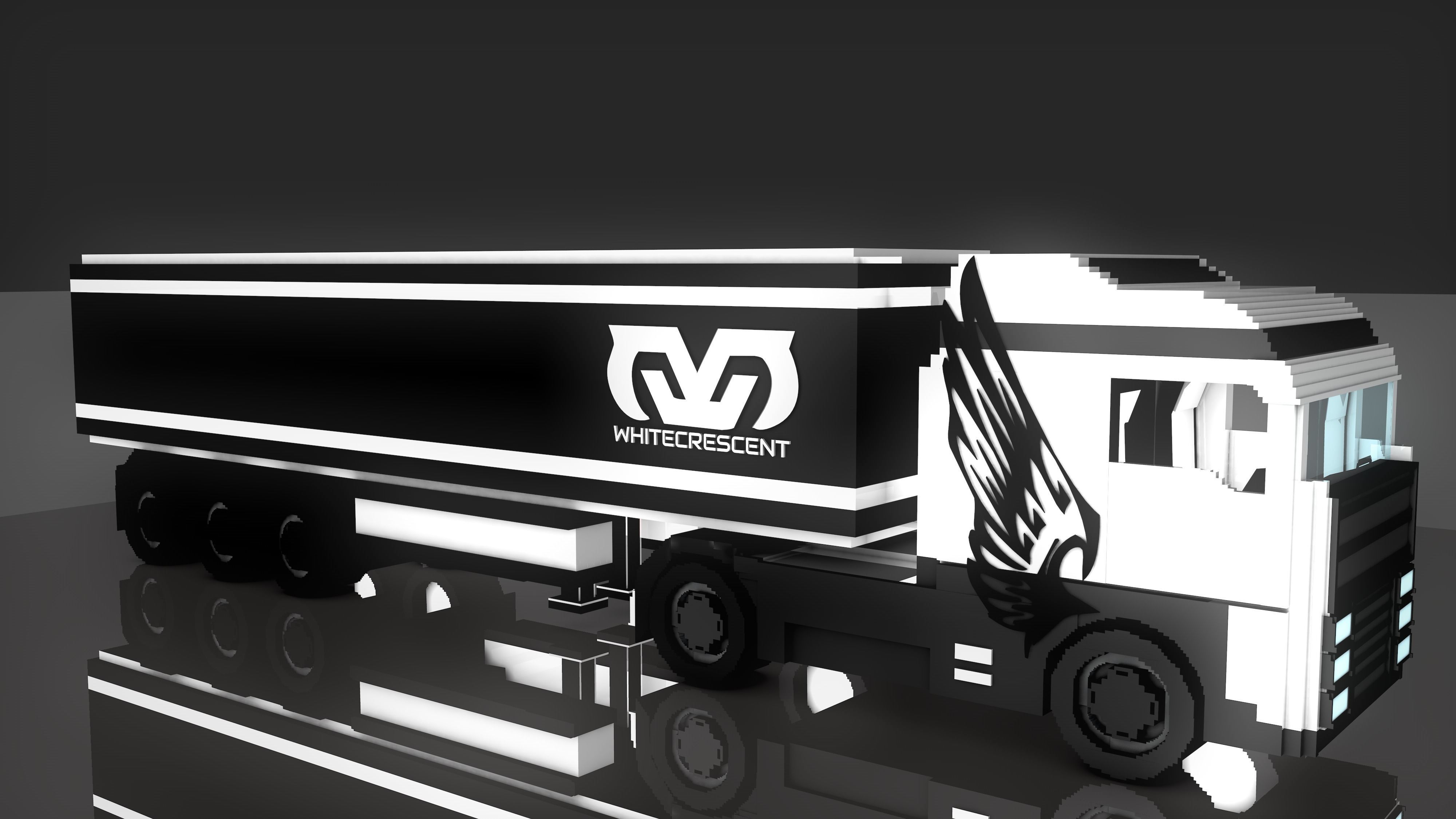 Minecraft Truck Trailer 3D Model V1 Free 3D Model free 3D model | CGTrader