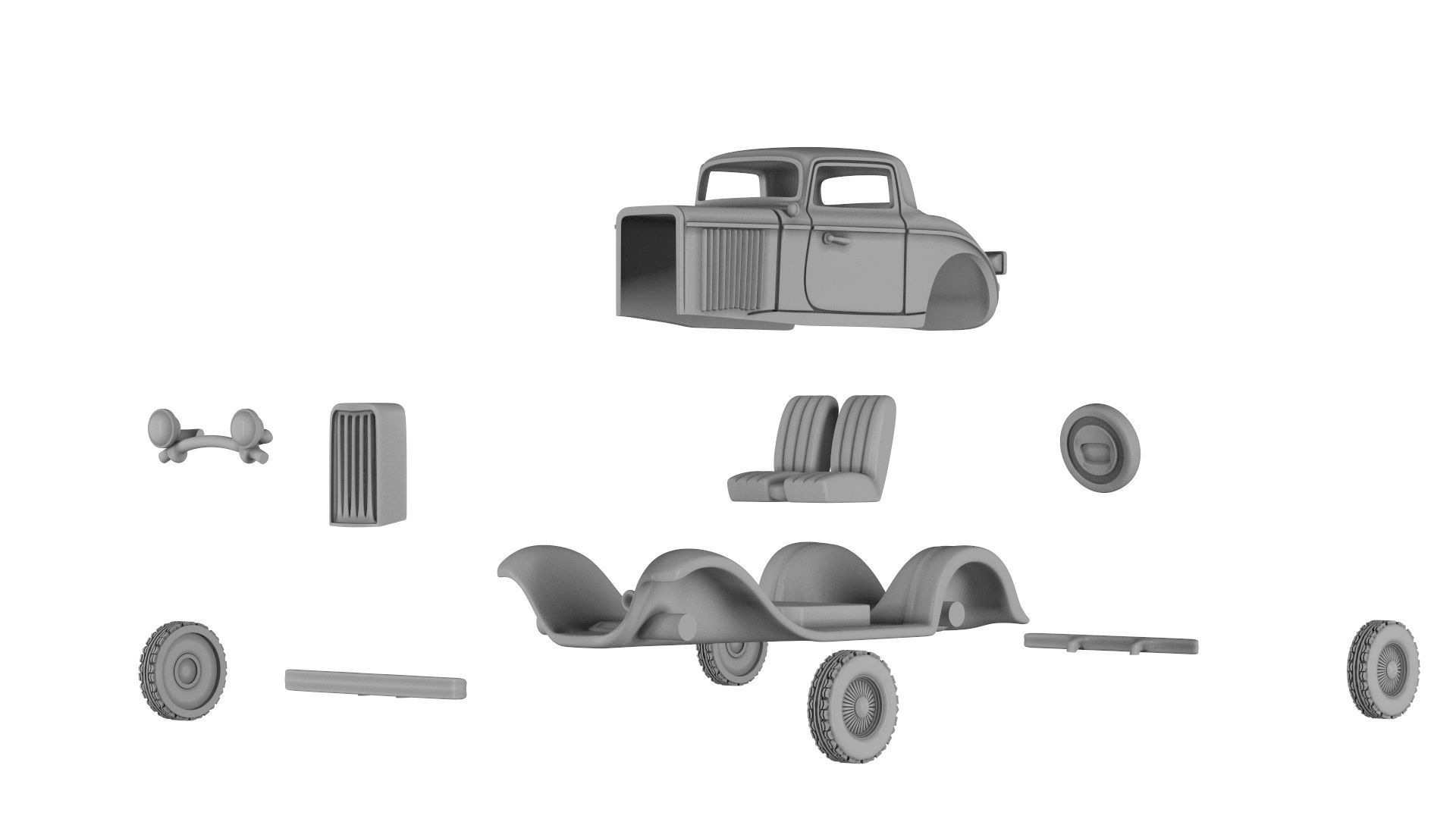 3D printable model of Ford 1932 3D model 3D printable | CGTrader