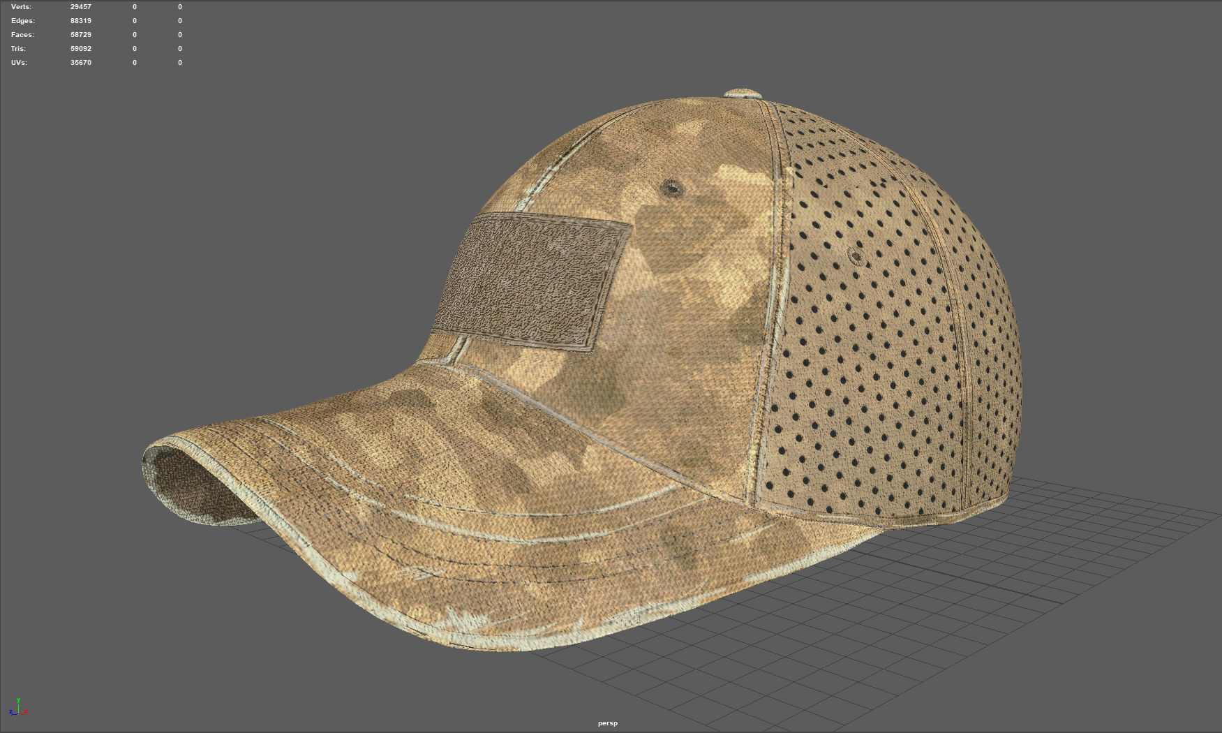 TACTICAL CAP 3D model | CGTrader