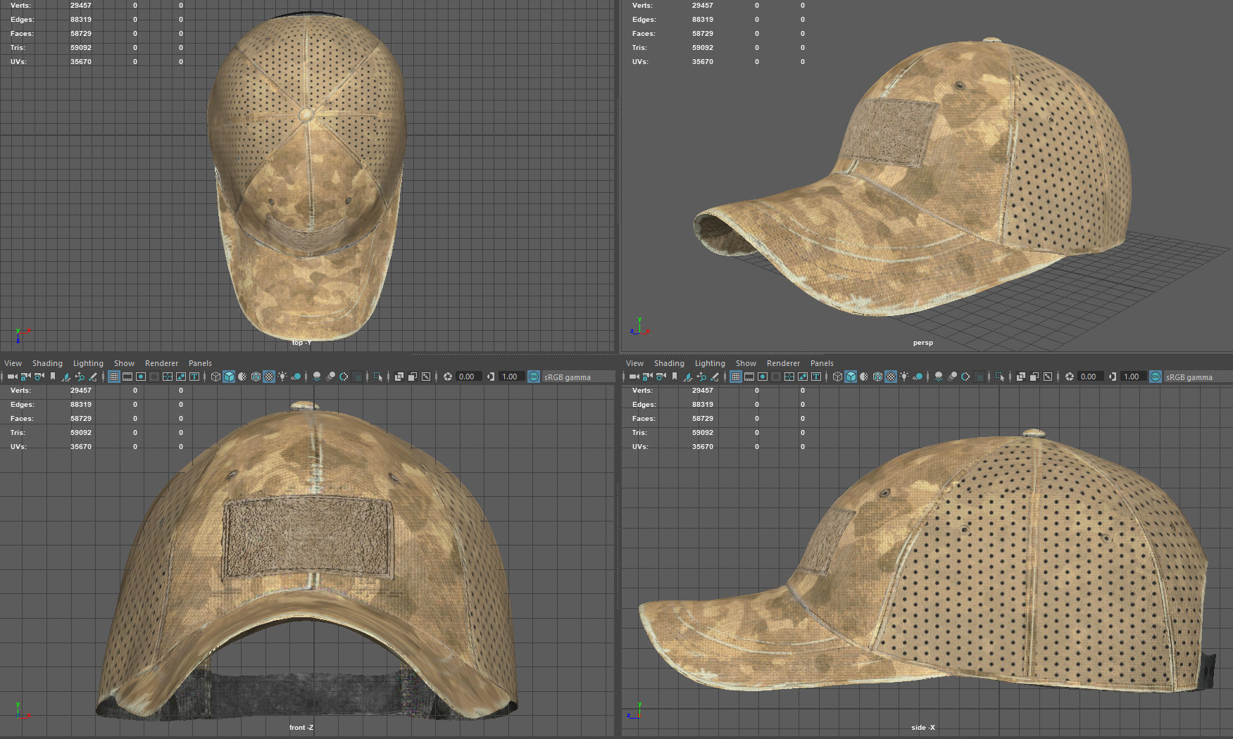 TACTICAL CAP 3D model | CGTrader