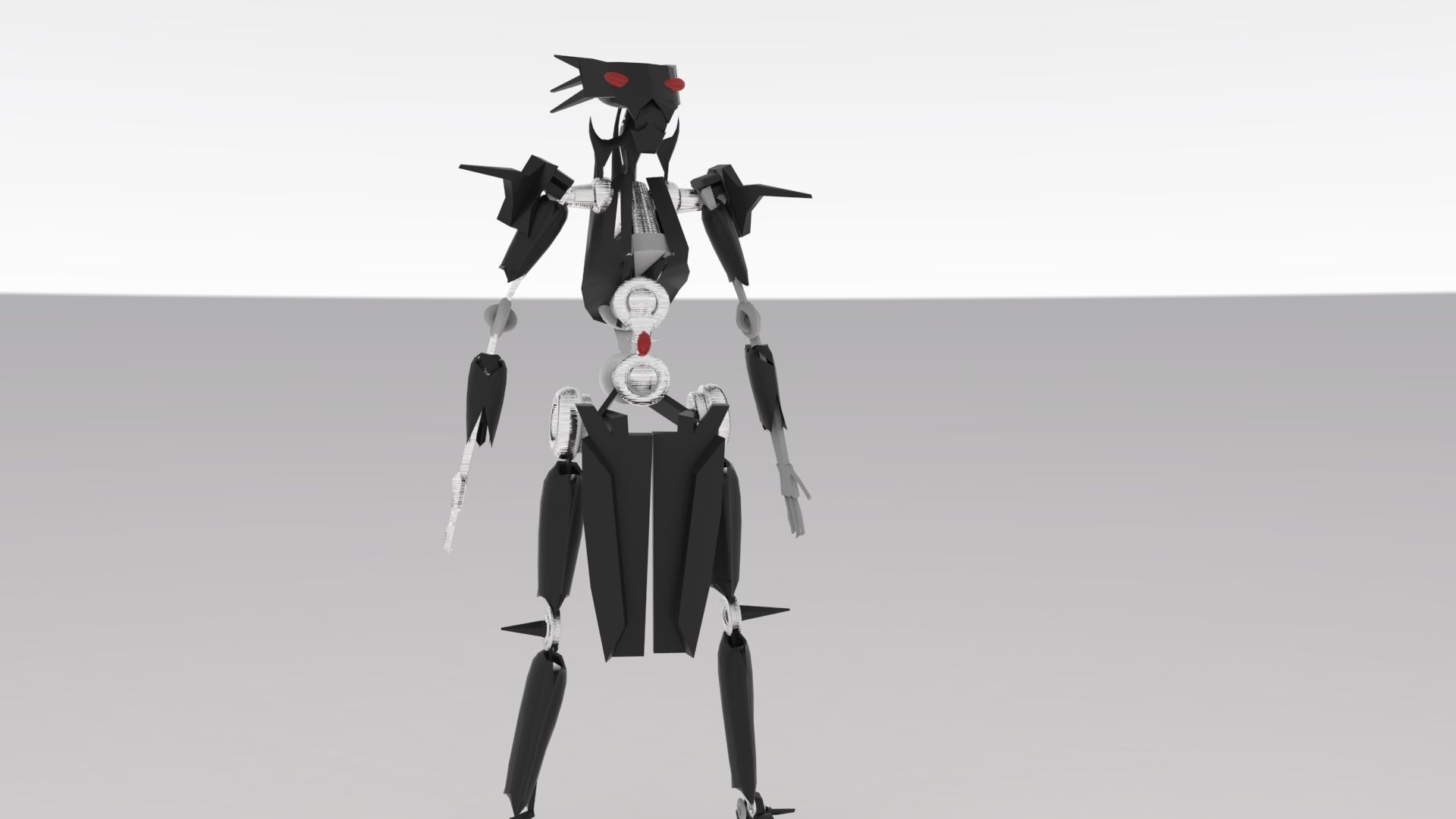 evil robot 3D model | CGTrader