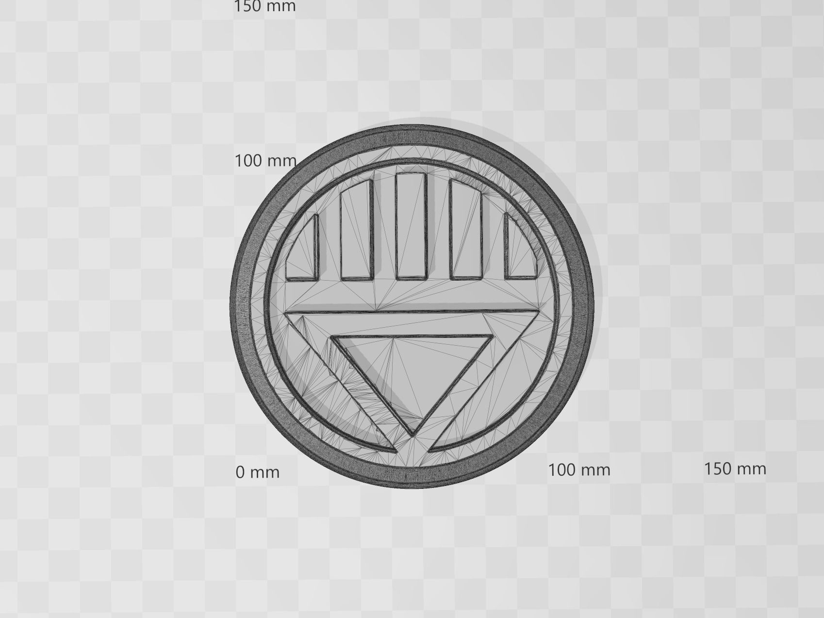Black Lantern Logo Chest Emblem Symbol 3D model 3D printable | CGTrader