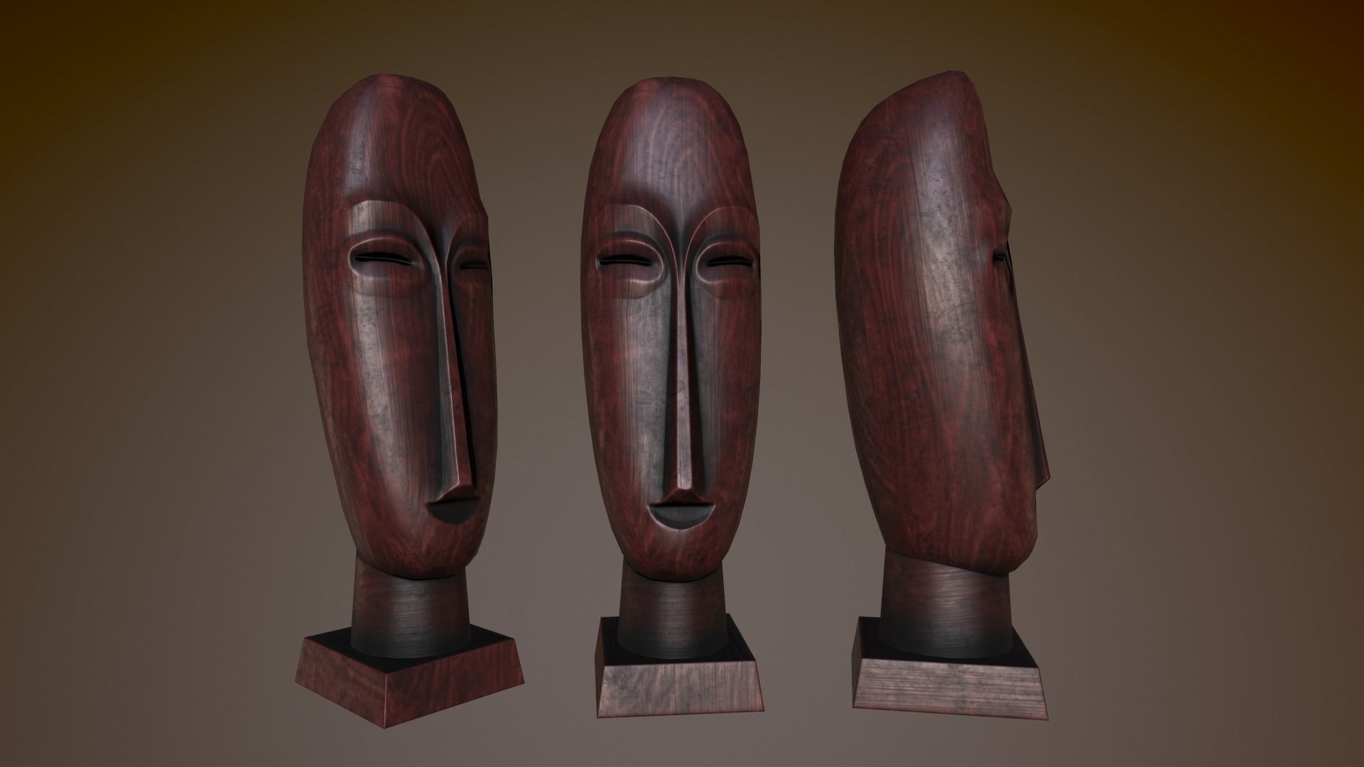 3D model Figurine Head VR / AR / low-poly | CGTrader