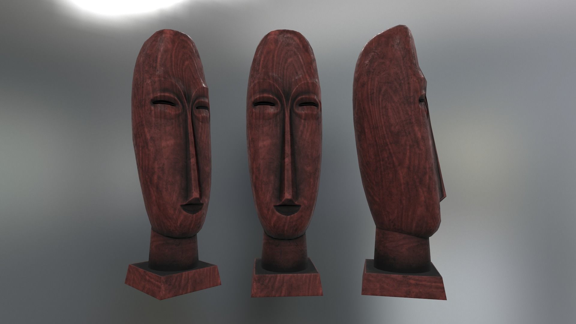 3D model Figurine Head VR / AR / low-poly | CGTrader