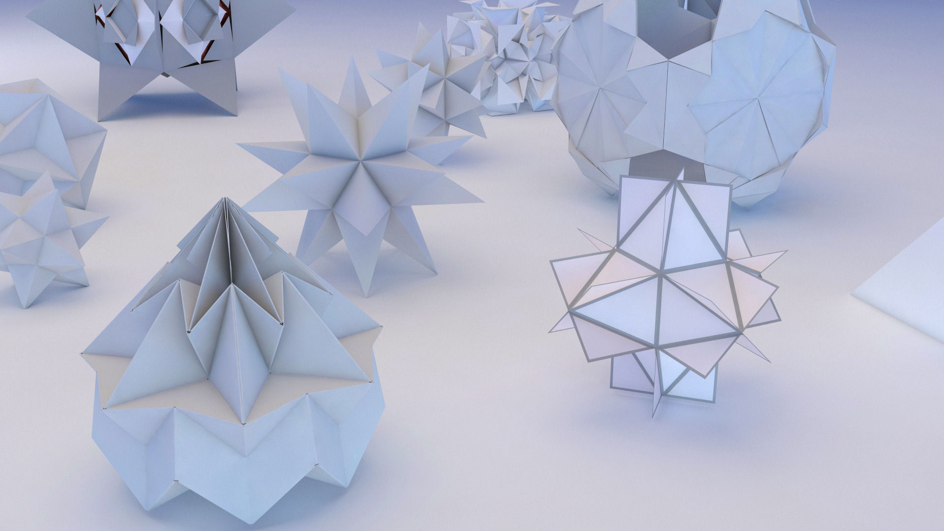 Origami Geometric 3D model | CGTrader
