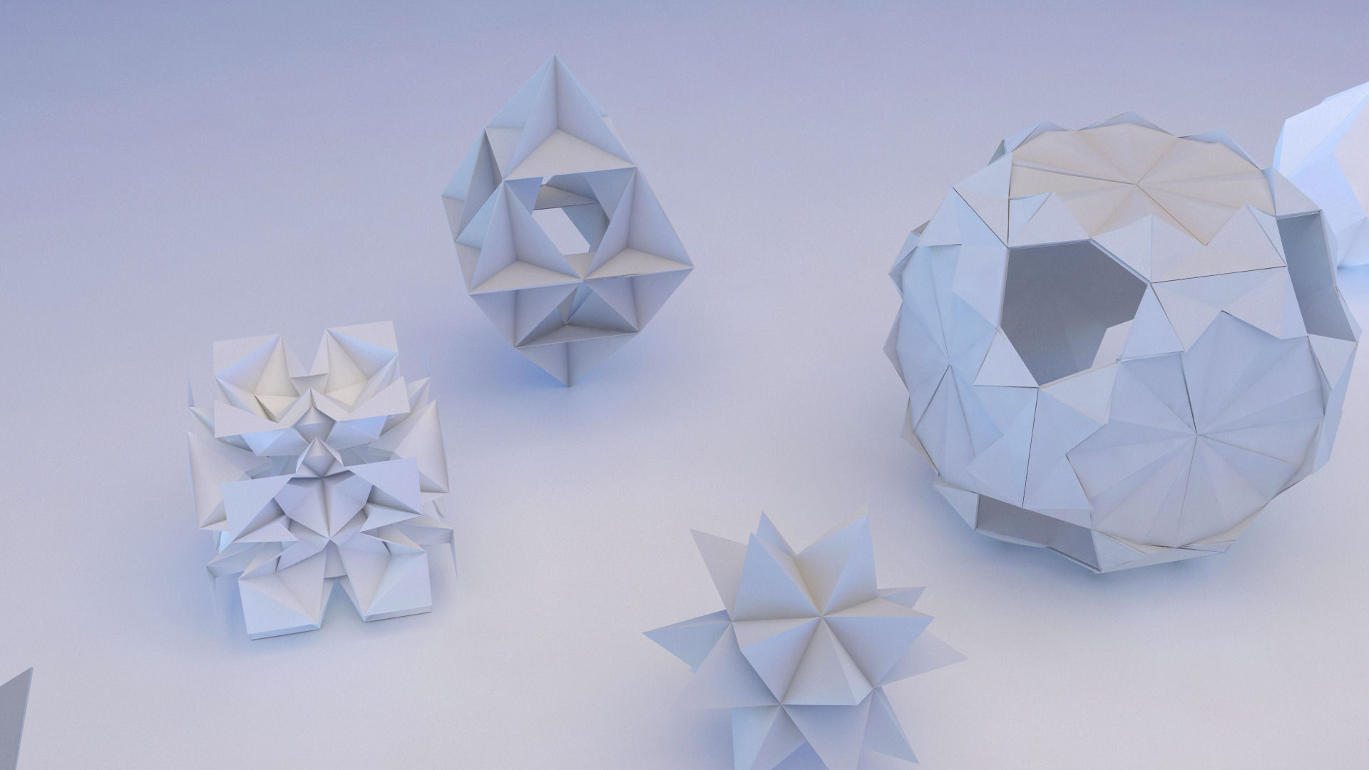Origami Geometric 3D Model .max .obj .3ds .fbx .mtl - CGTrader.com