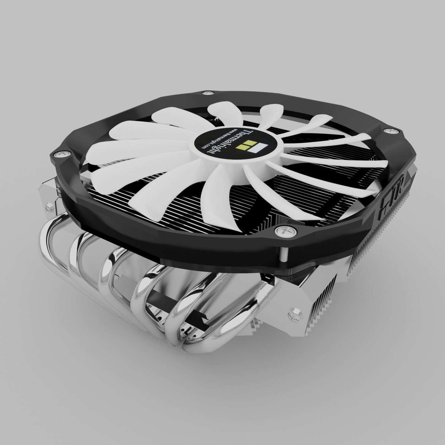 cpu cooling system Thermalright AXP-200R 3D model | CGTrader