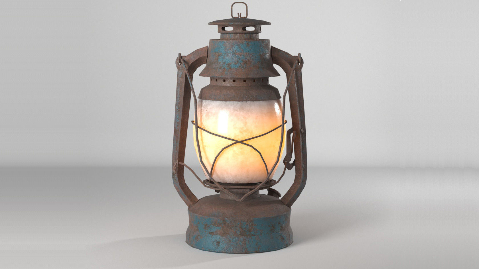 rusty lantern--personal use-- - PBR 3D model | CGTrader