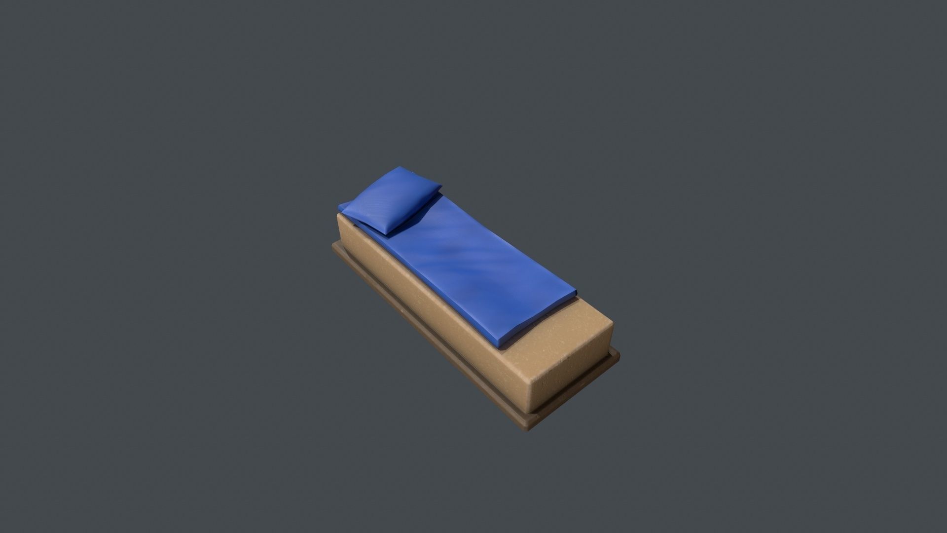 3D model Jail Cell Bed - Prison Bed - Holding Cell Bed VR / AR / low ...