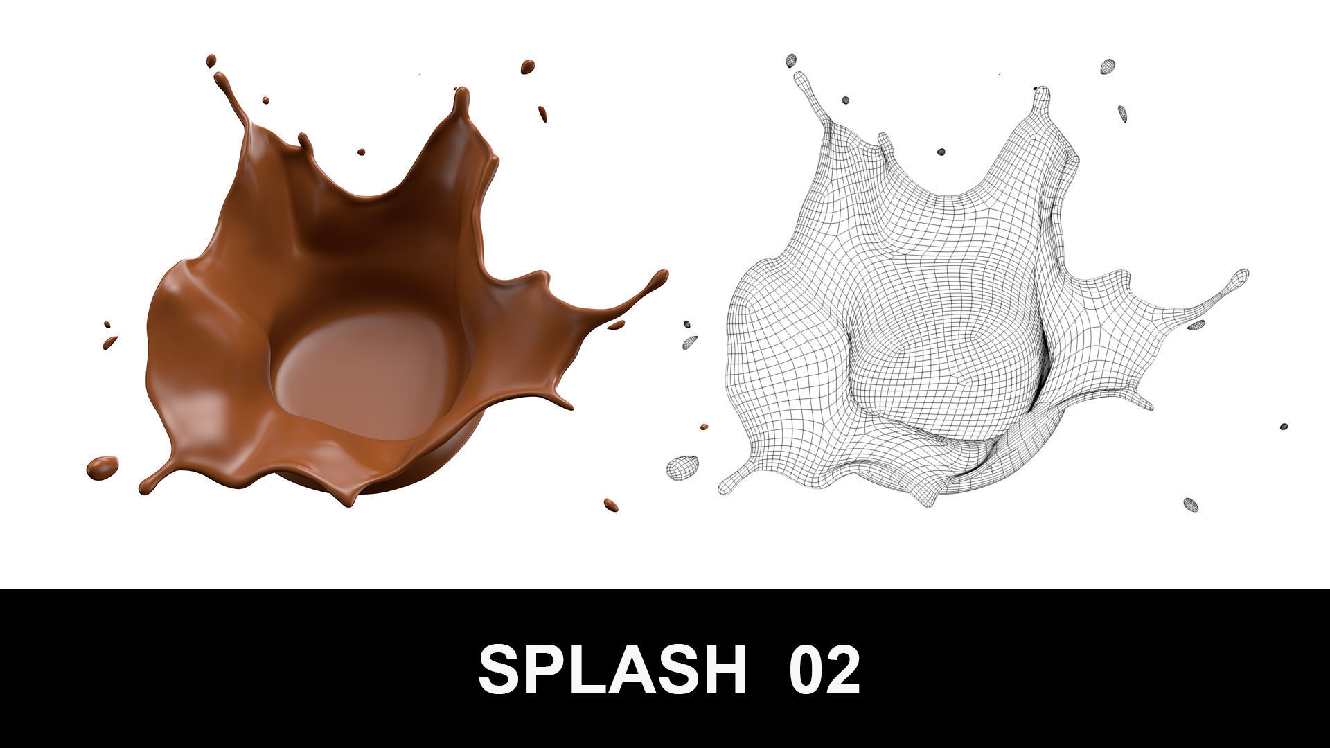 splash set 3D model | CGTrader