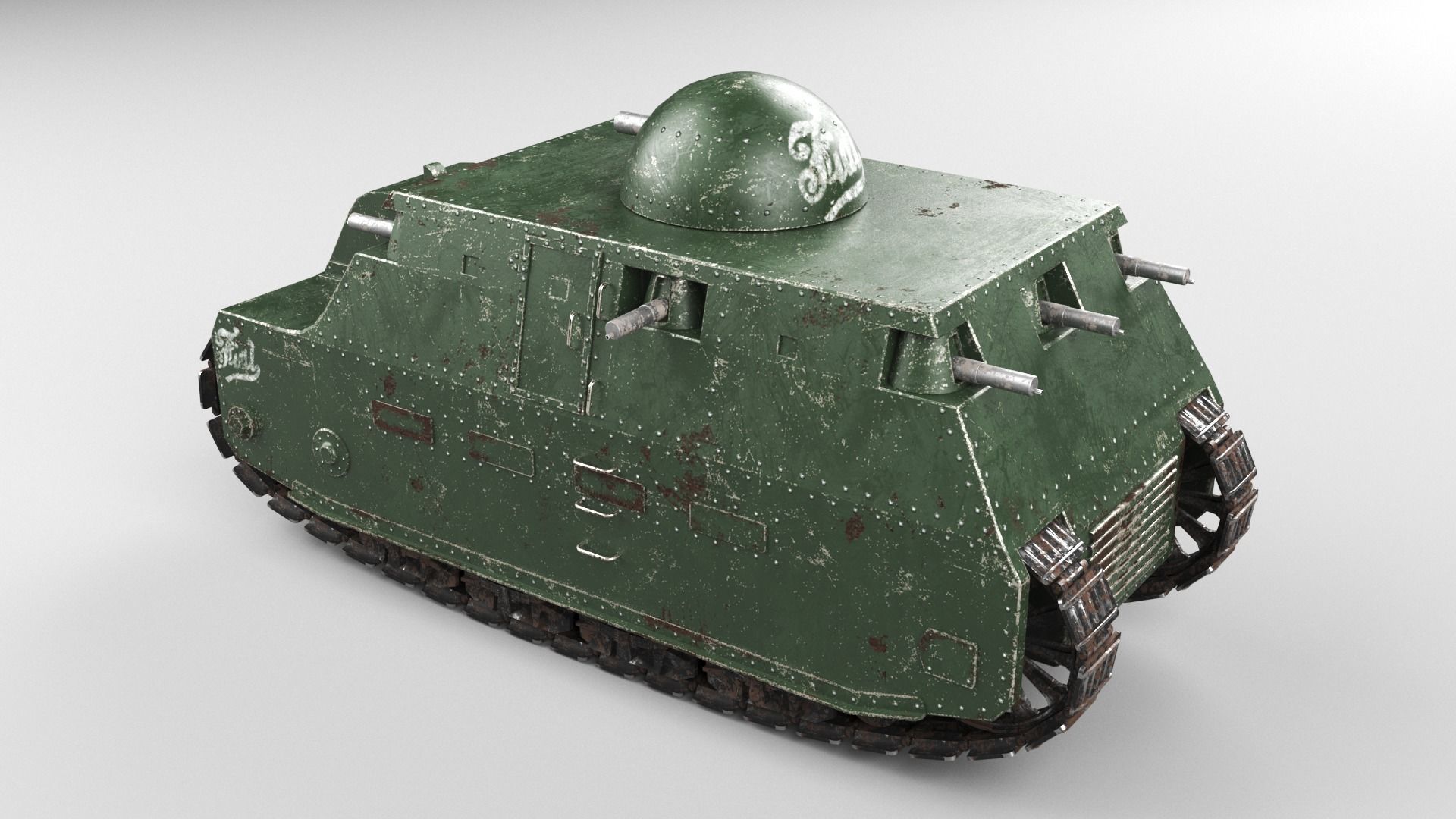 Fiat 2000 3D model | CGTrader
