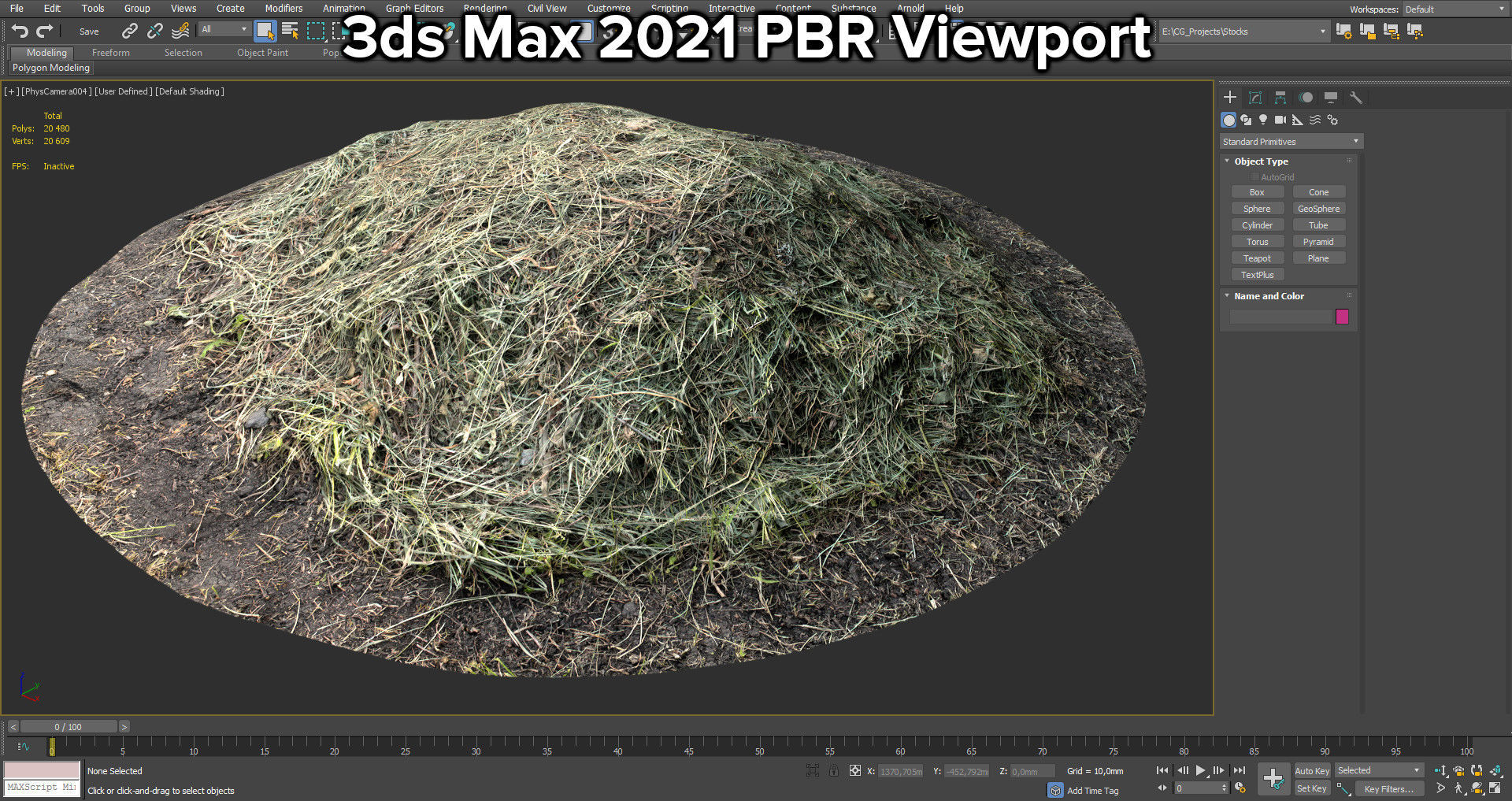 3D model Props For Exterior - Mowed Grass - Scanned Pile Of Hay VR / AR ...