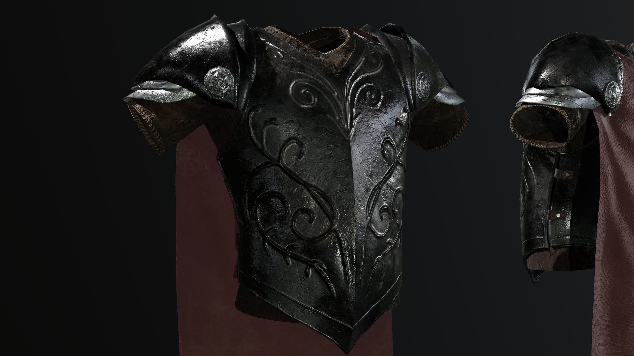 Golden Metal Armor free VR / AR / low-poly 3D model | CGTrader