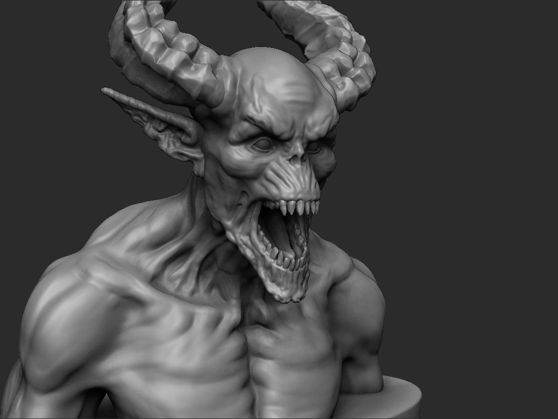 Demon - 3D printing ready 3D model 3D printable | CGTrader