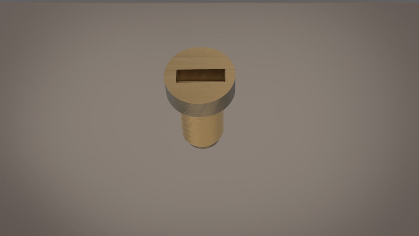 3D Simple Screw Driver and Screw 3D model 3D printable | CGTrader