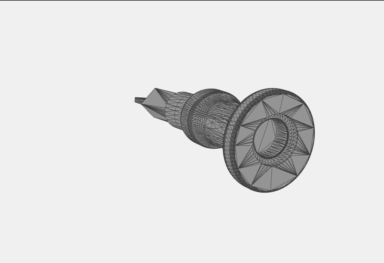 3D Simple Screw Driver and Screw 3D model 3D printable | CGTrader