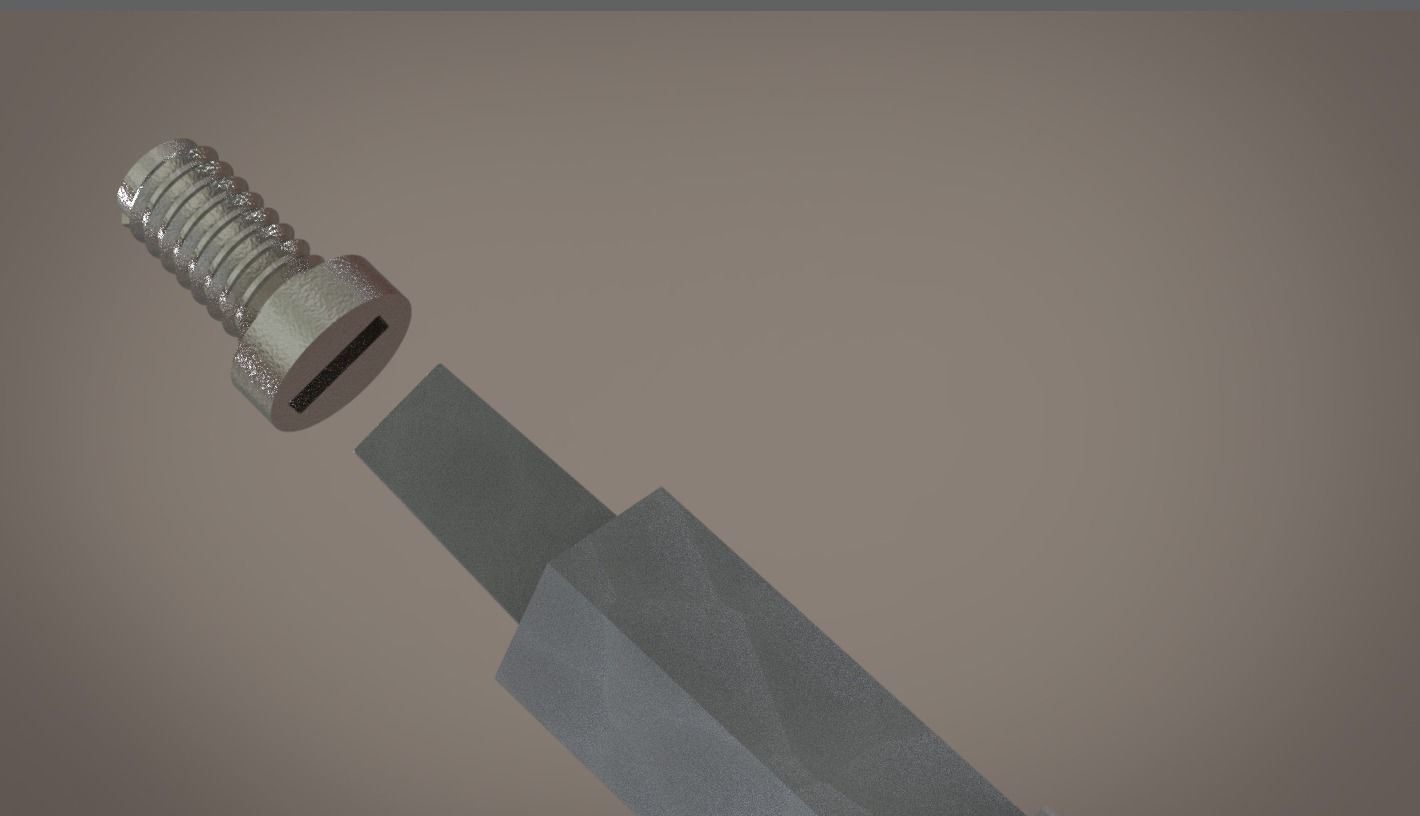 3D Simple Screw Driver and Screw 3D model 3D printable | CGTrader