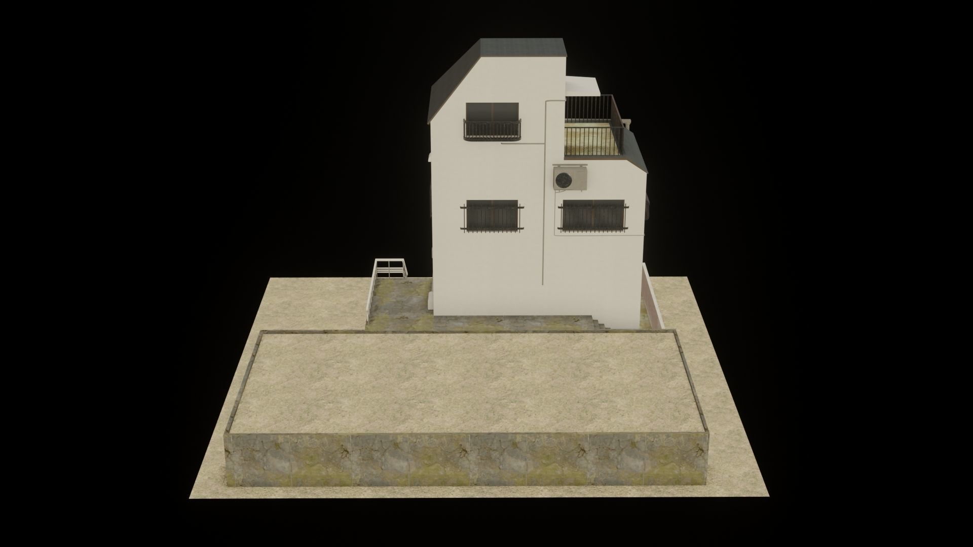 3D model Modern japanese building VR / AR / low-poly | CGTrader