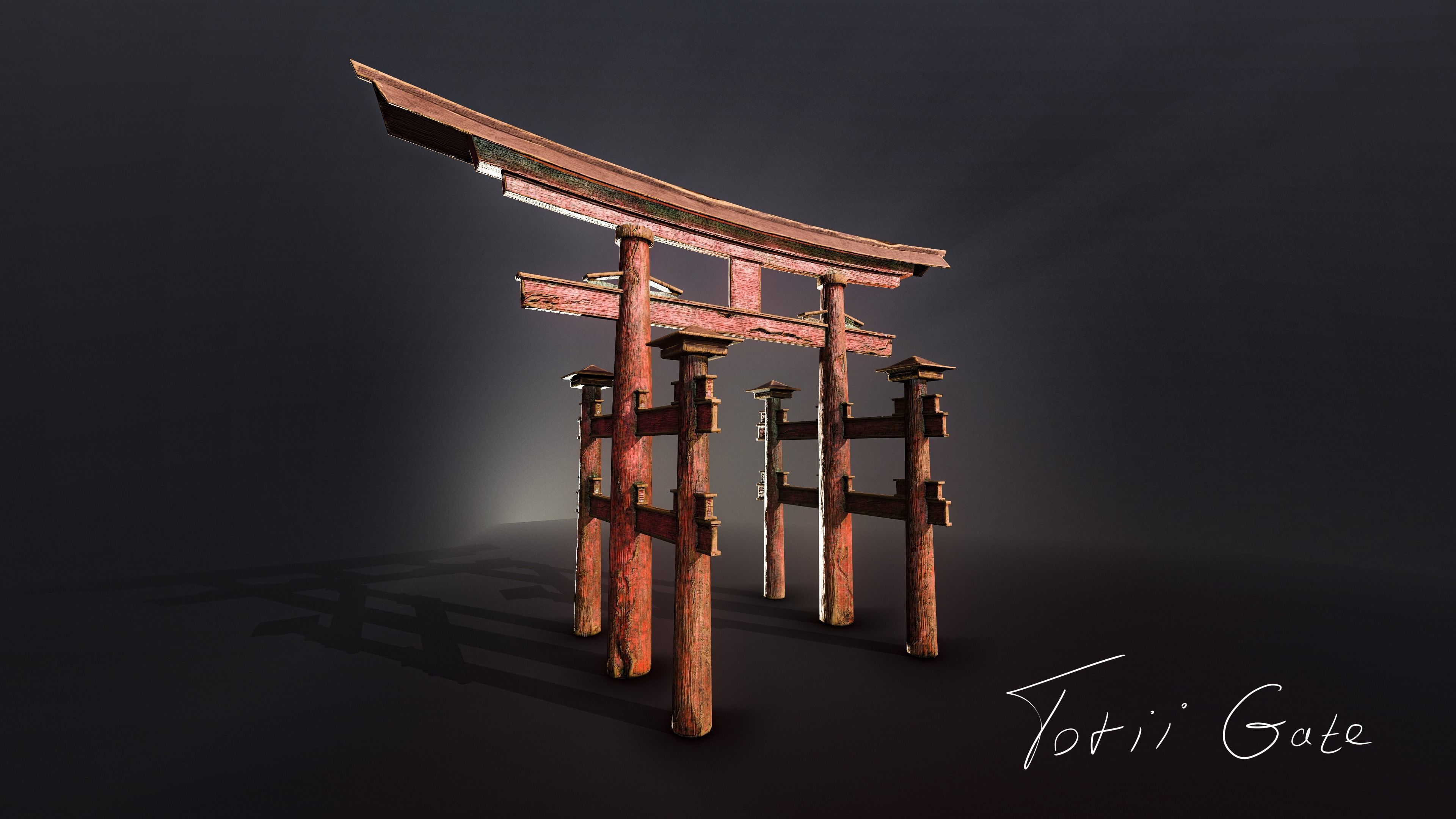 3D model Old Torii Gate VR / AR / low-poly | CGTrader