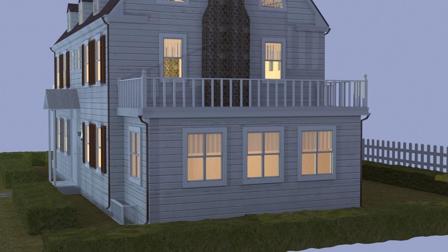 Amityvilles horror house from scary movie 3D model | CGTrader