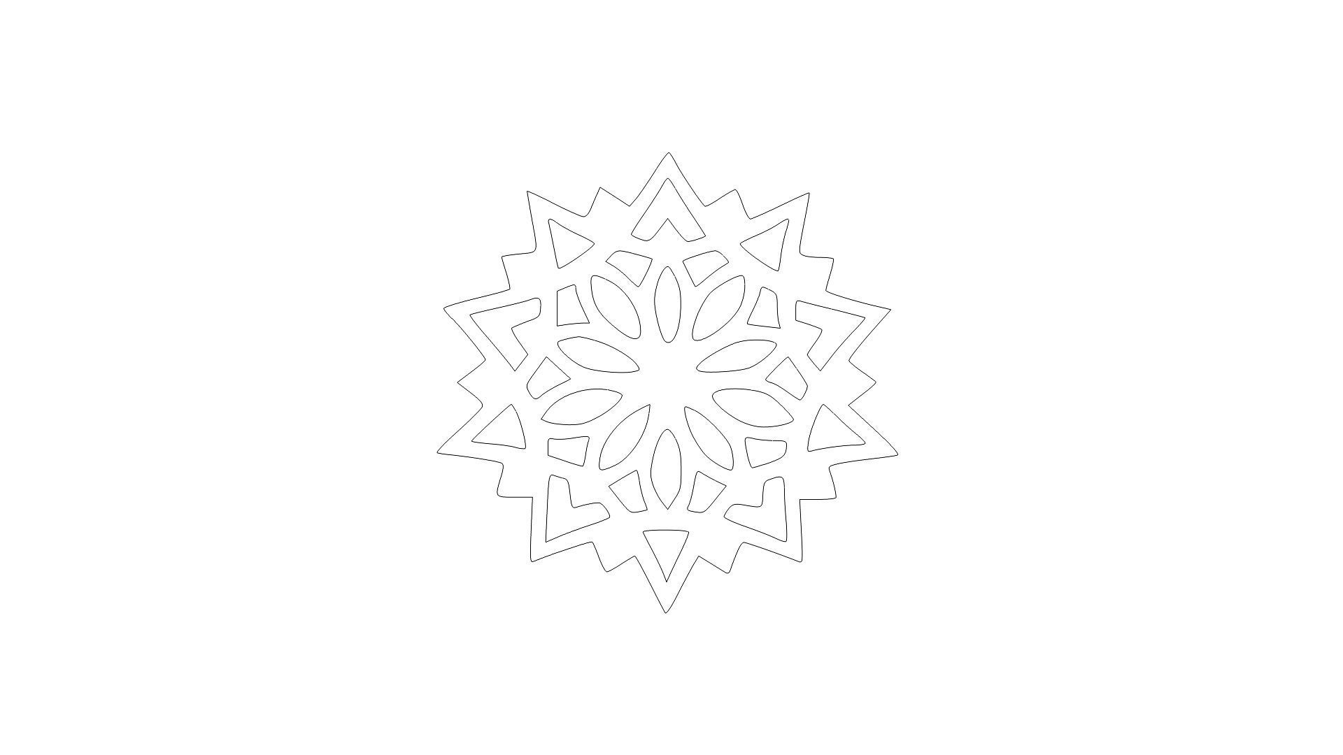 Snowflake 3D print model 3D model 3D printable | CGTrader