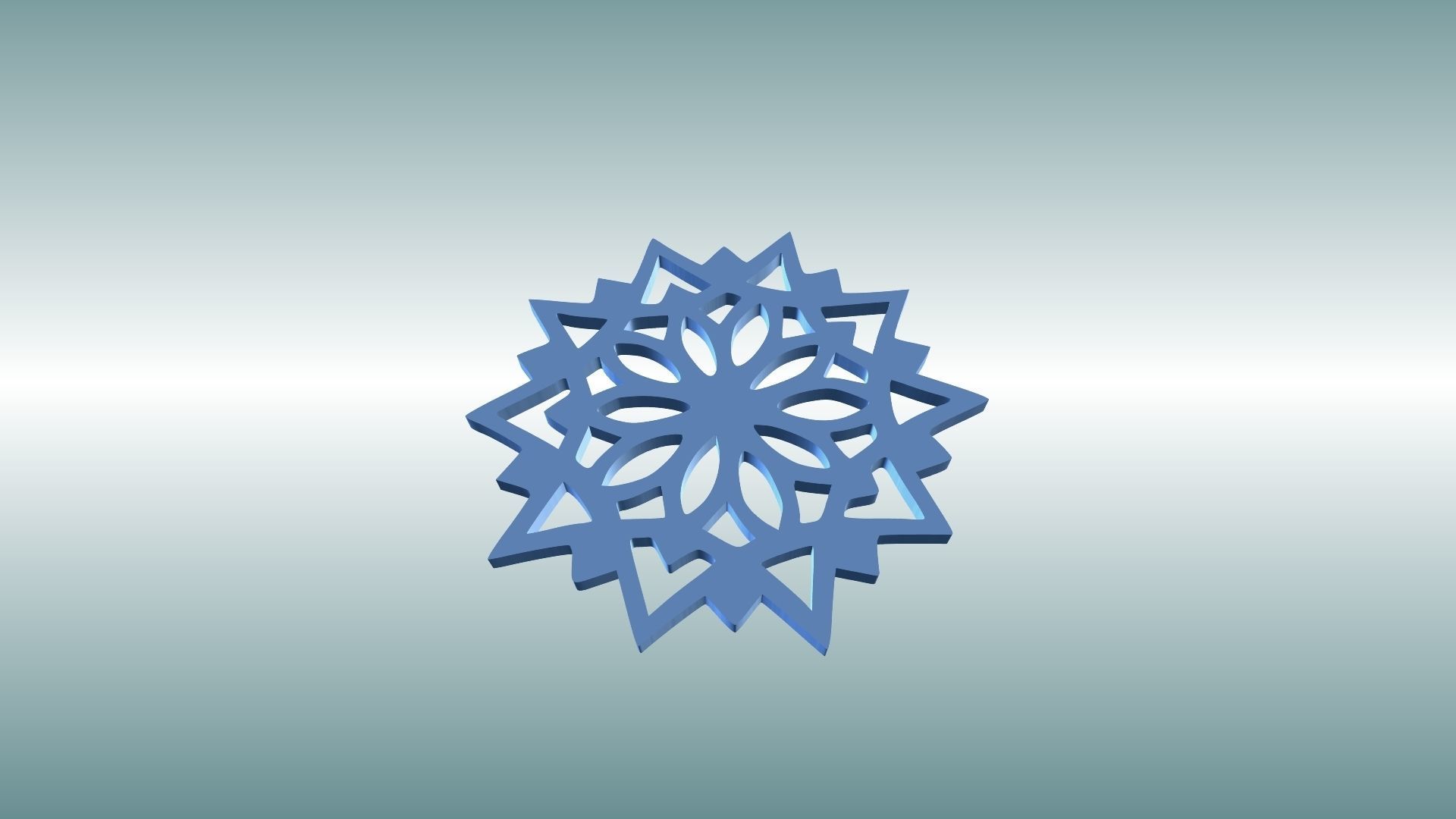 Snowflake 3D print model 3D model 3D printable | CGTrader