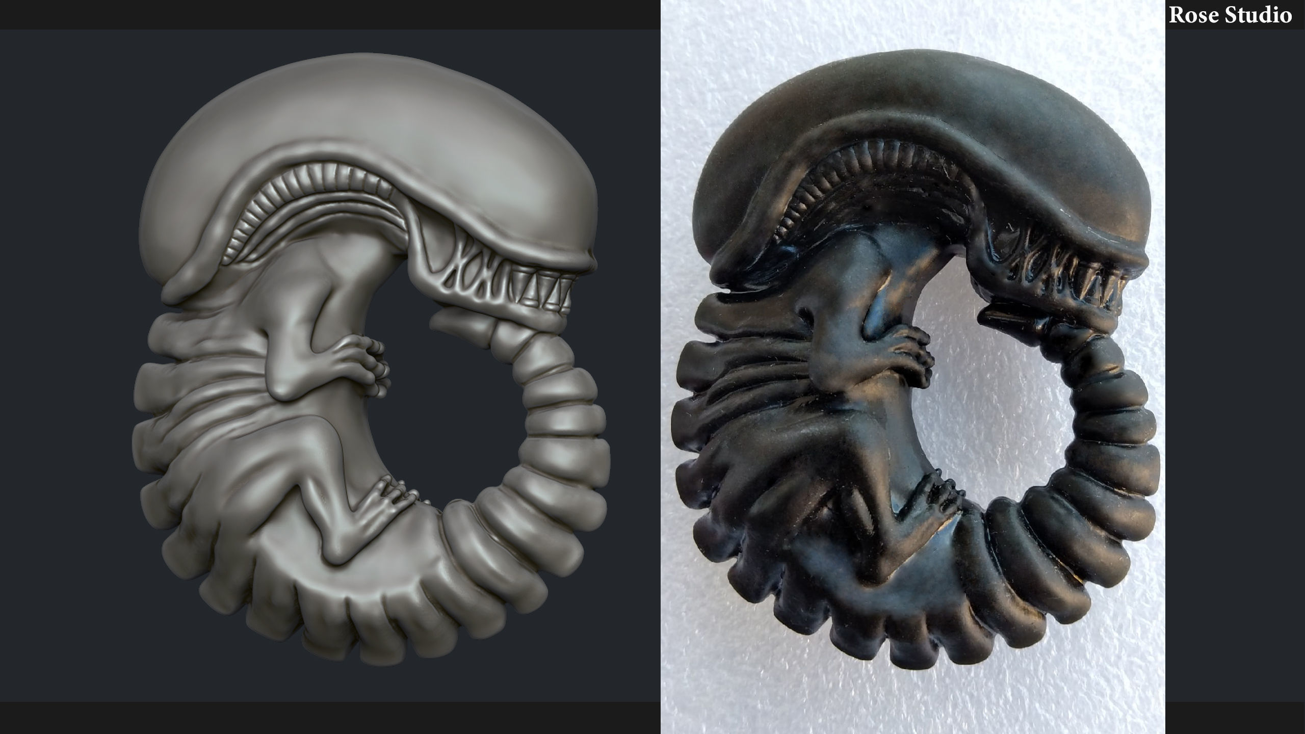 Xenomorph Alien Embryo 3D model 3D printable | CGTrader