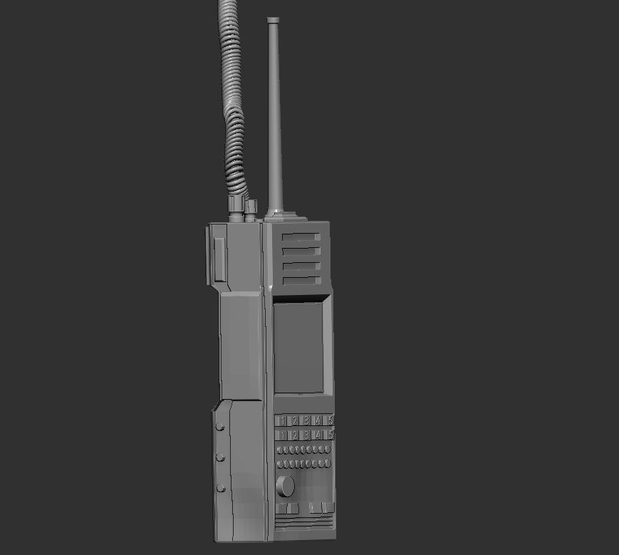 Tactical Radio free 3D model 3D printable | CGTrader